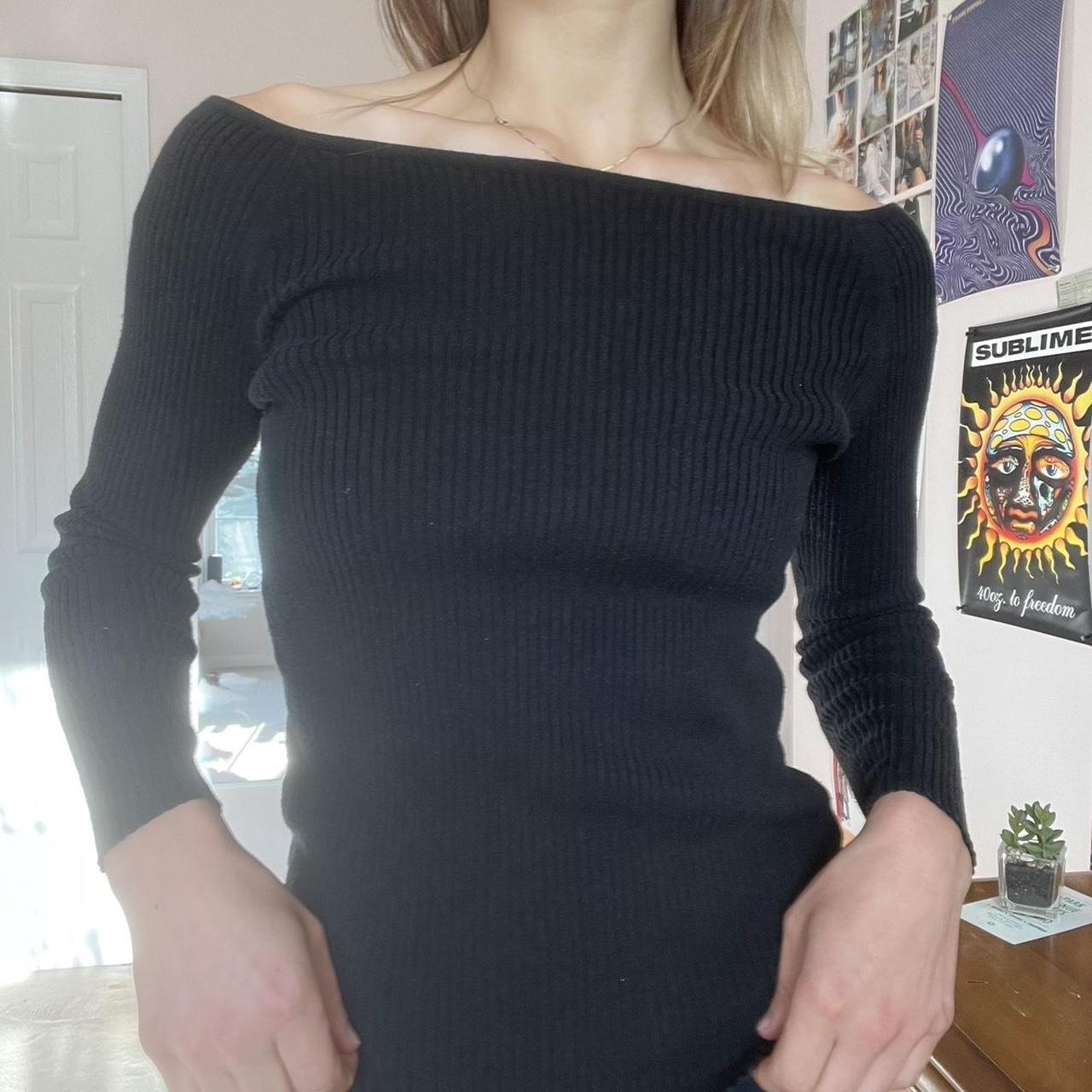 beautiful vintage off the shoulder top from old... - Depop