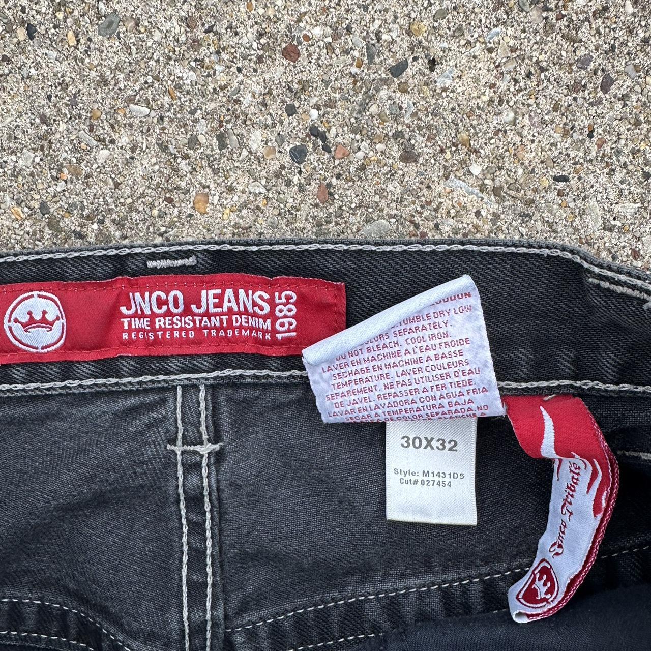 Jnco jeans tribals stripes reflective PRICE IS... - Depop