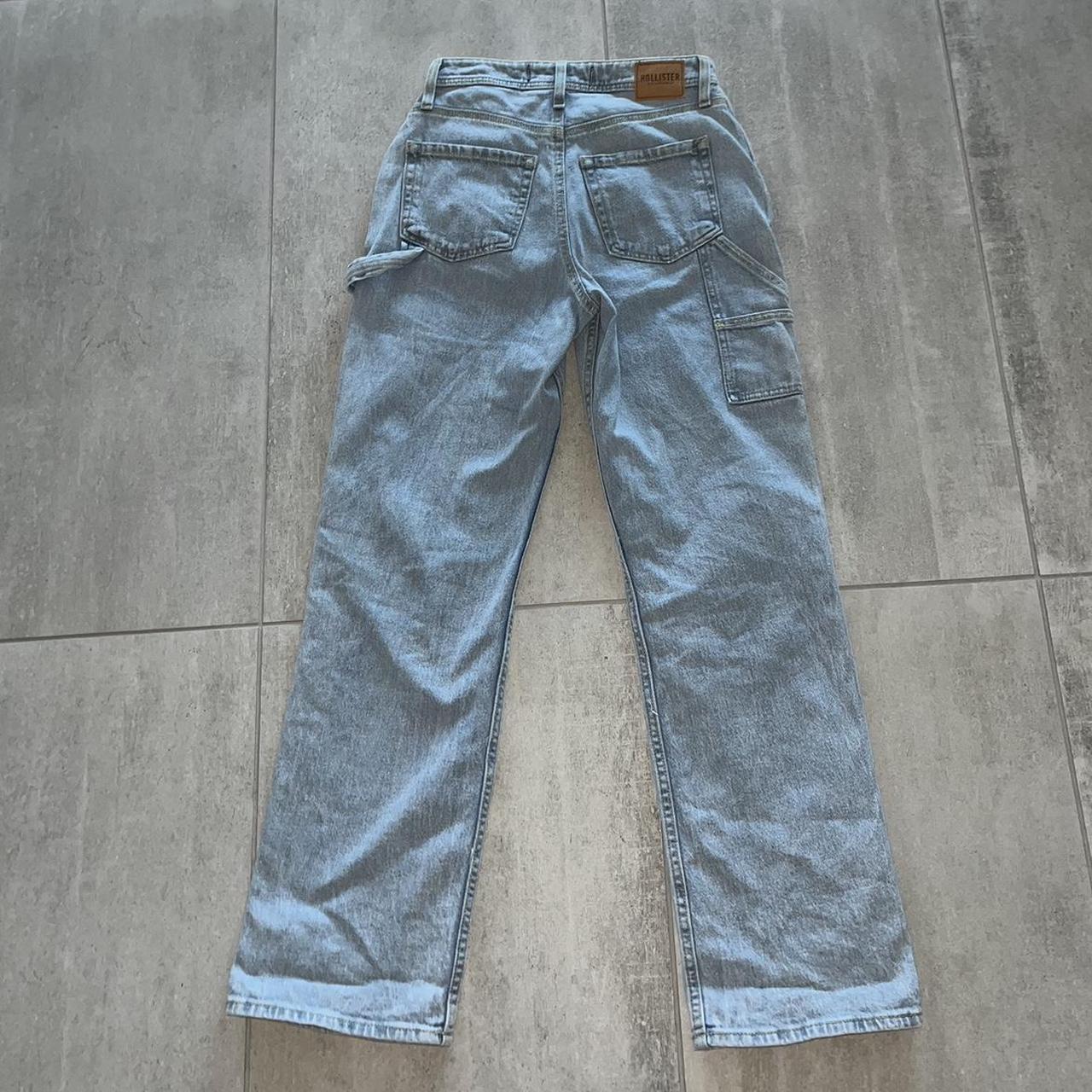 Hollister Dad Carpenter Light Wash Baggy Jeans 25 Depop