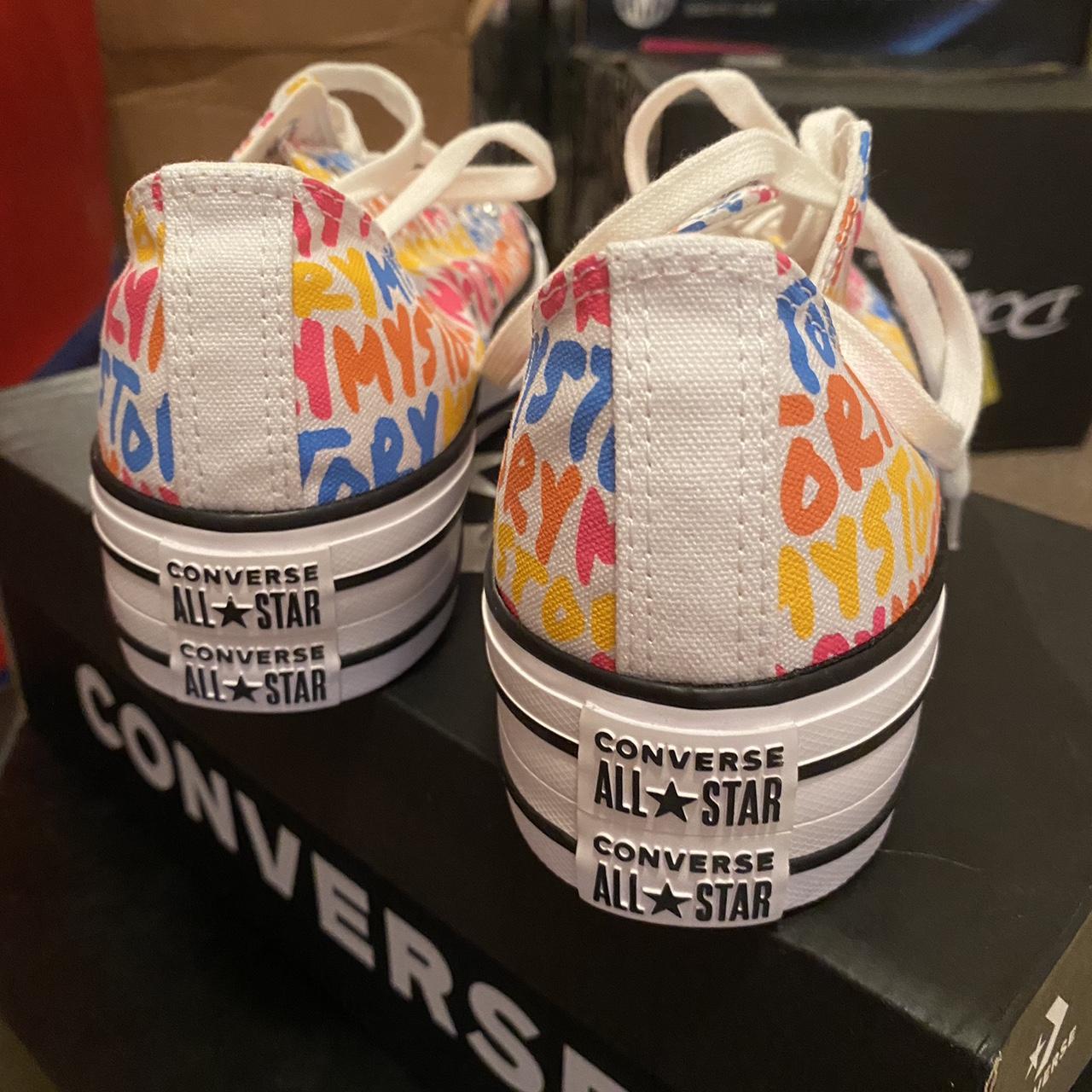 Limited edition platform all star converse!!... - Depop