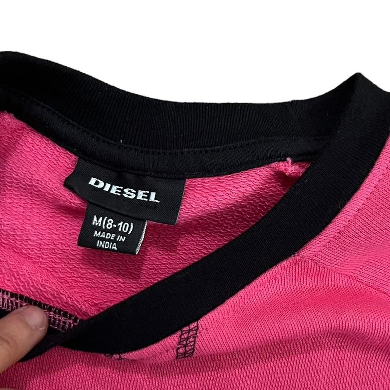 Diesel pink top with shoulder cut out detail Great... - Depop