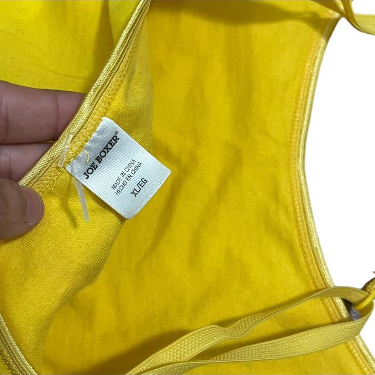 Yellow joe boxer smiley face tank top Great... - Depop