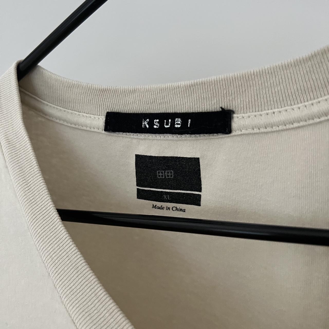 KSUBI LOGO TSHIRT IN CREAM COLOR SIZE: XL NO... - Depop