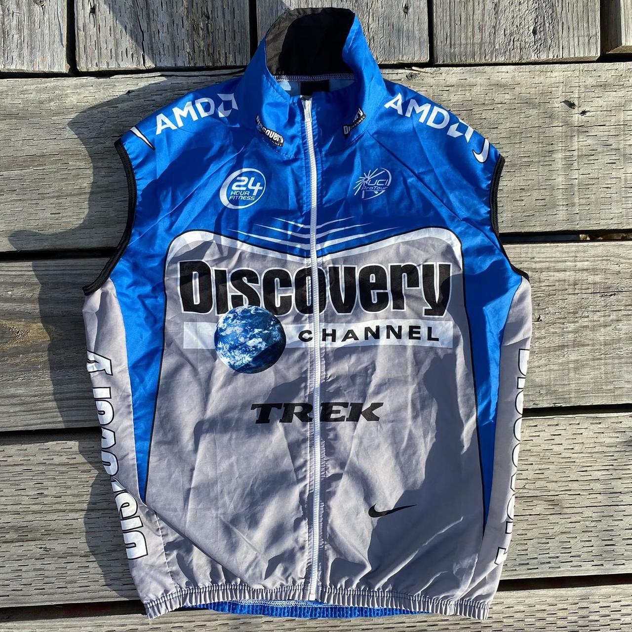 Nike Cycling Vest Size S Discovery Channel AMD Trek... - Depop