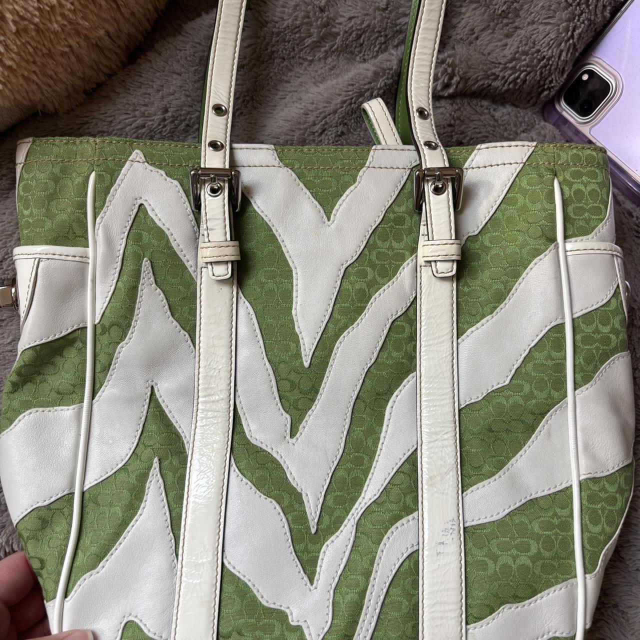 Coach zebra bag 🩷 Pretty clean just needs a little... | Depop