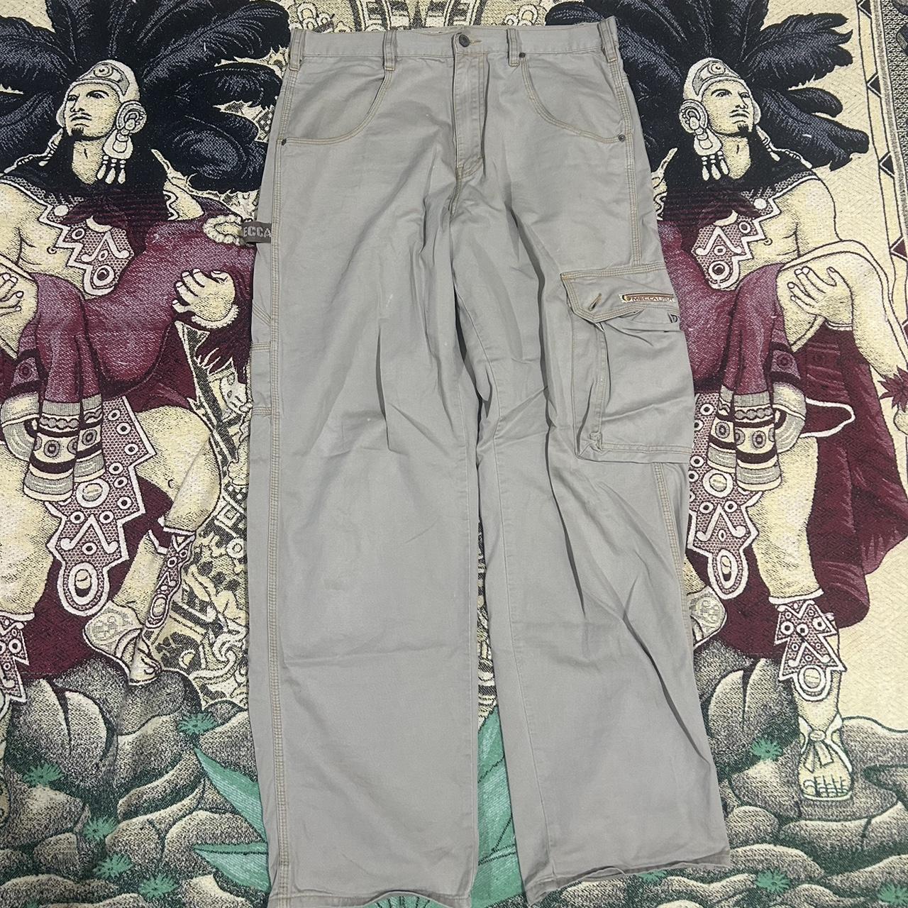 Super dope Mecca denim khaki carpenter pants has... - Depop