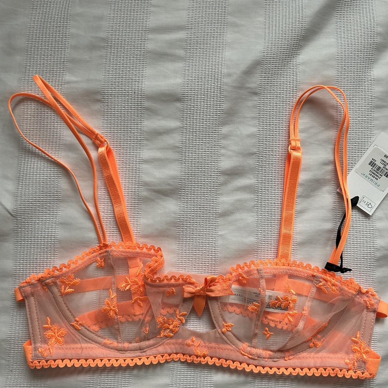 New super cute orange bra Never worn with tags from... - Depop