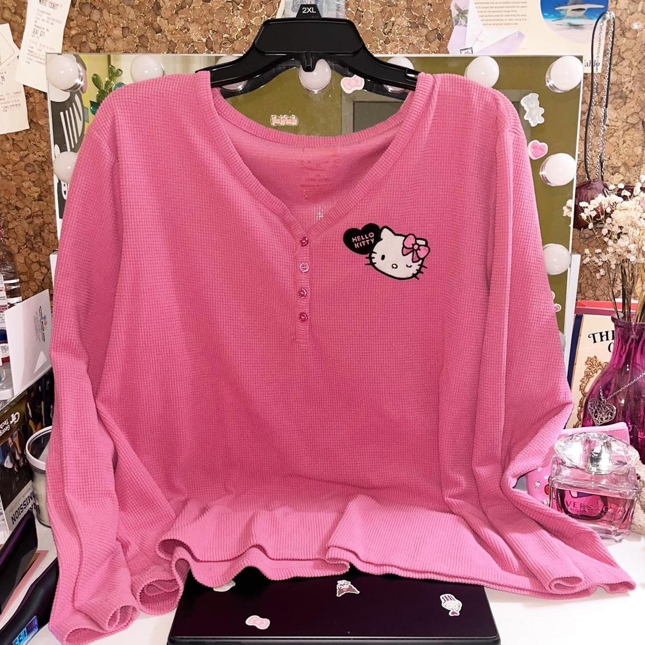 Soft hello kitty long sleeve pj shirt.💗 - DM me... - Depop