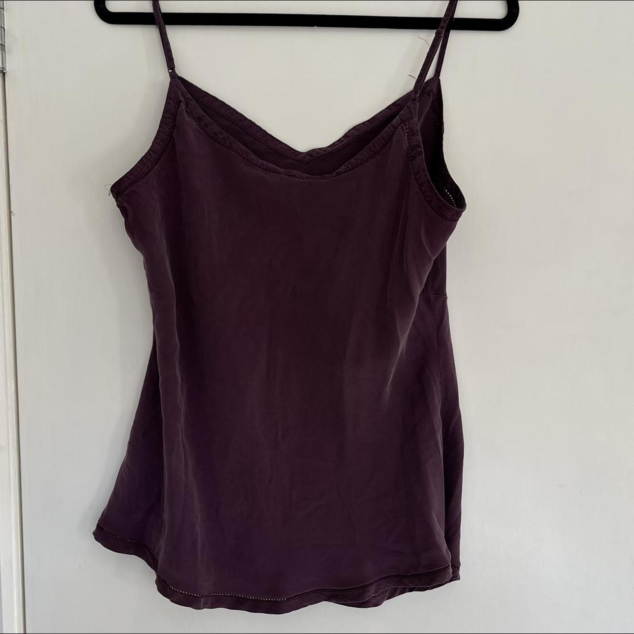 Monsoon purple floaty cami 100% silk Labelled as... - Depop