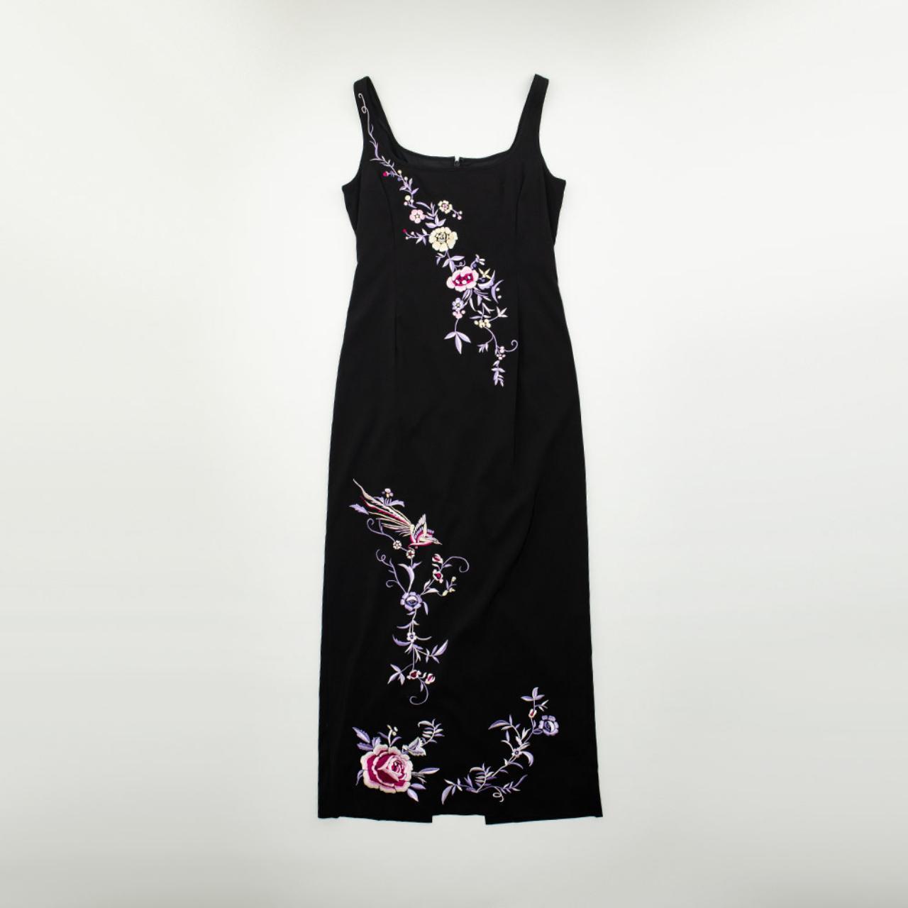 Linea 90s `Formal Embroidered Dress. Please check... - Depop