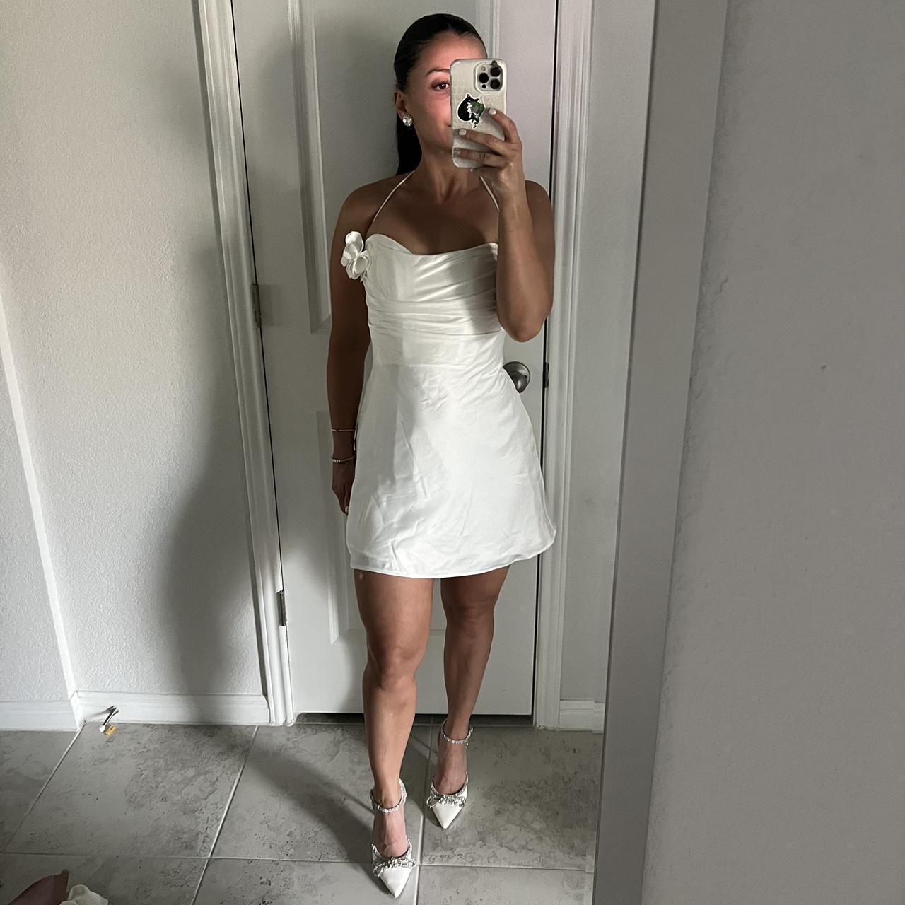 Meshki dress size xtra small worn once #meshki... - Depop