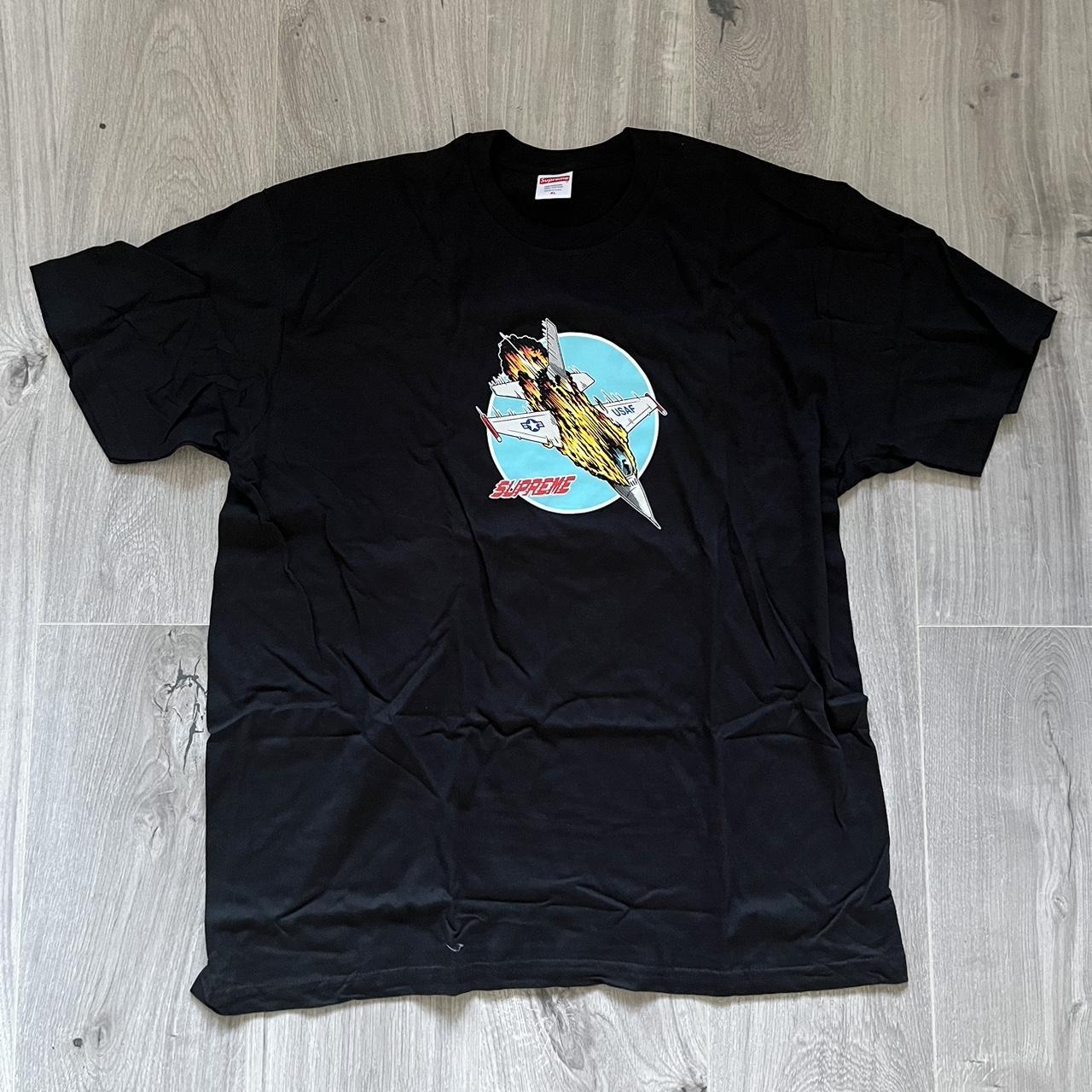 Supreme Jet Tee Black Size X-Large 💀 Deadstock,... - Depop