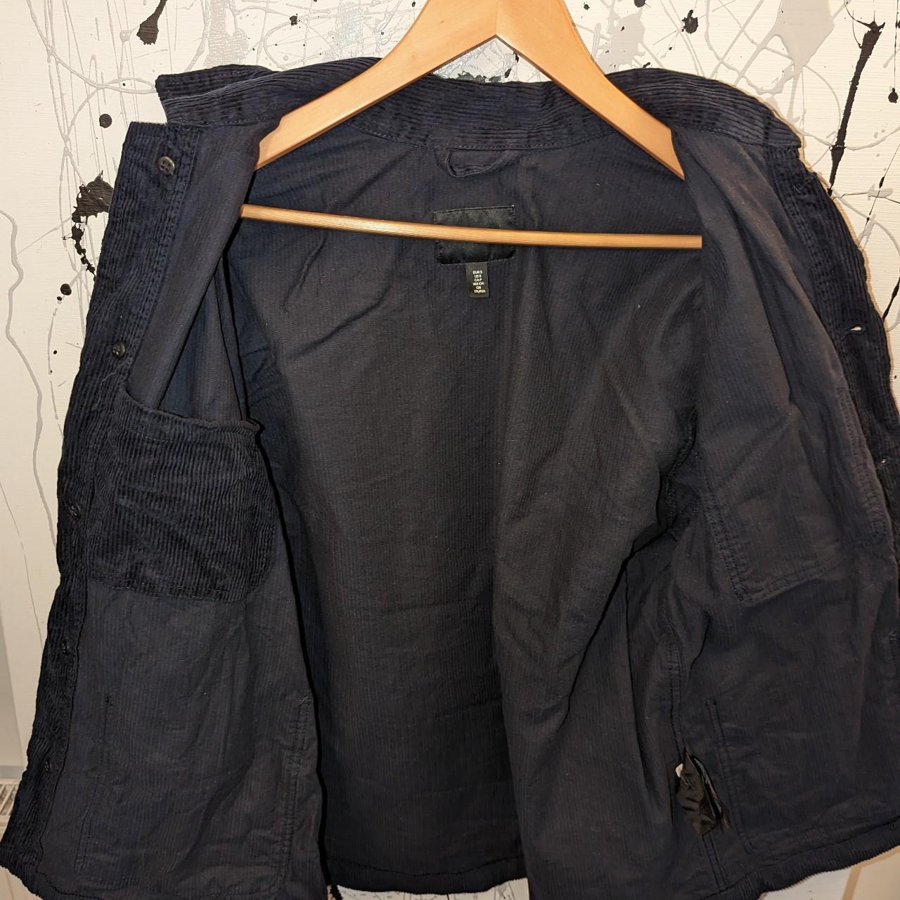 Navy blue corduroy shacket. 9/10 condition. 3... - Depop