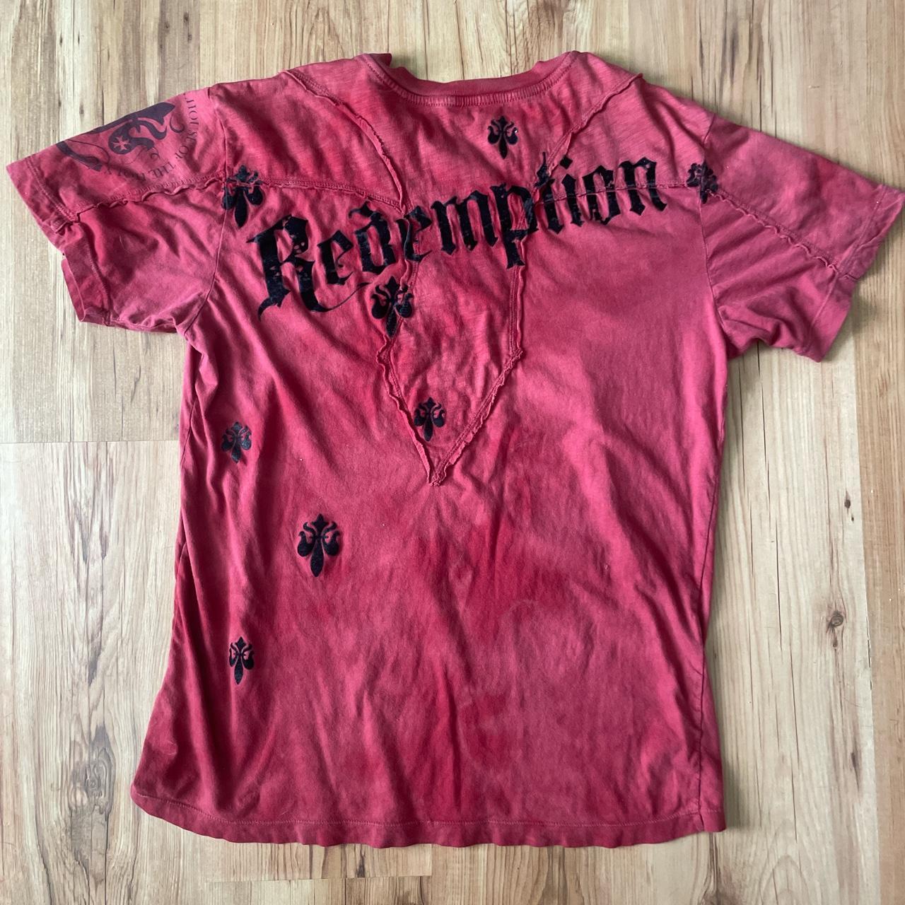 RAW STATE BY AFFLICTION PUFF PRINT WITH THA BIRD... - Depop