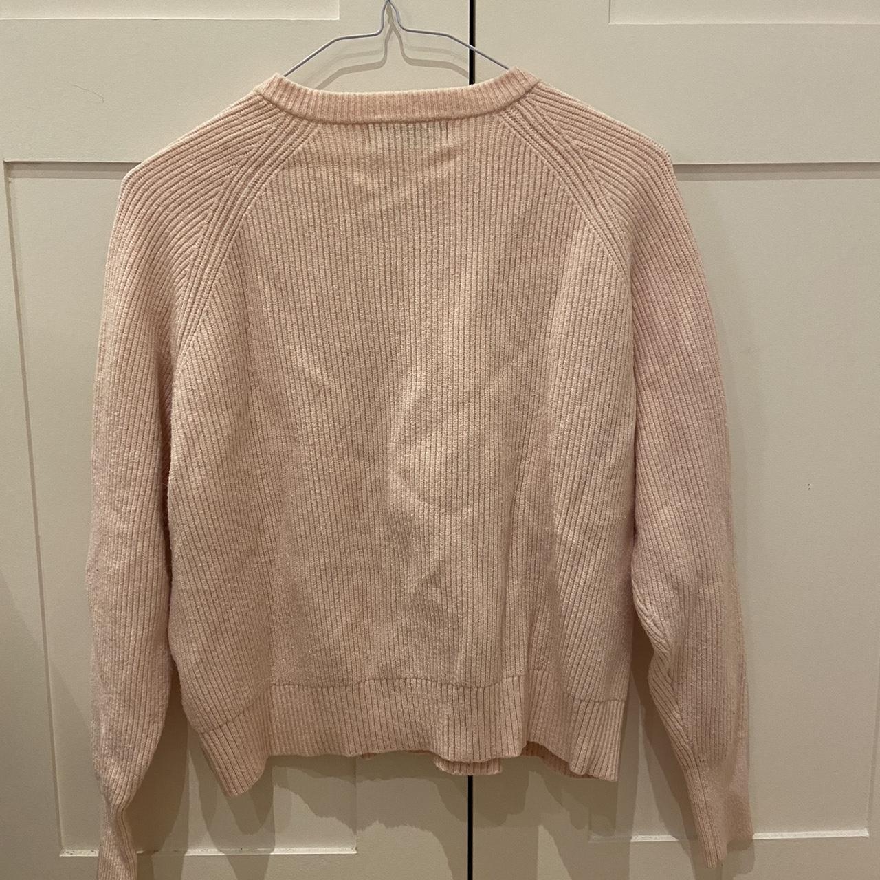 Light pink Carin Wester jumper with zipper. Size XS. - Depop