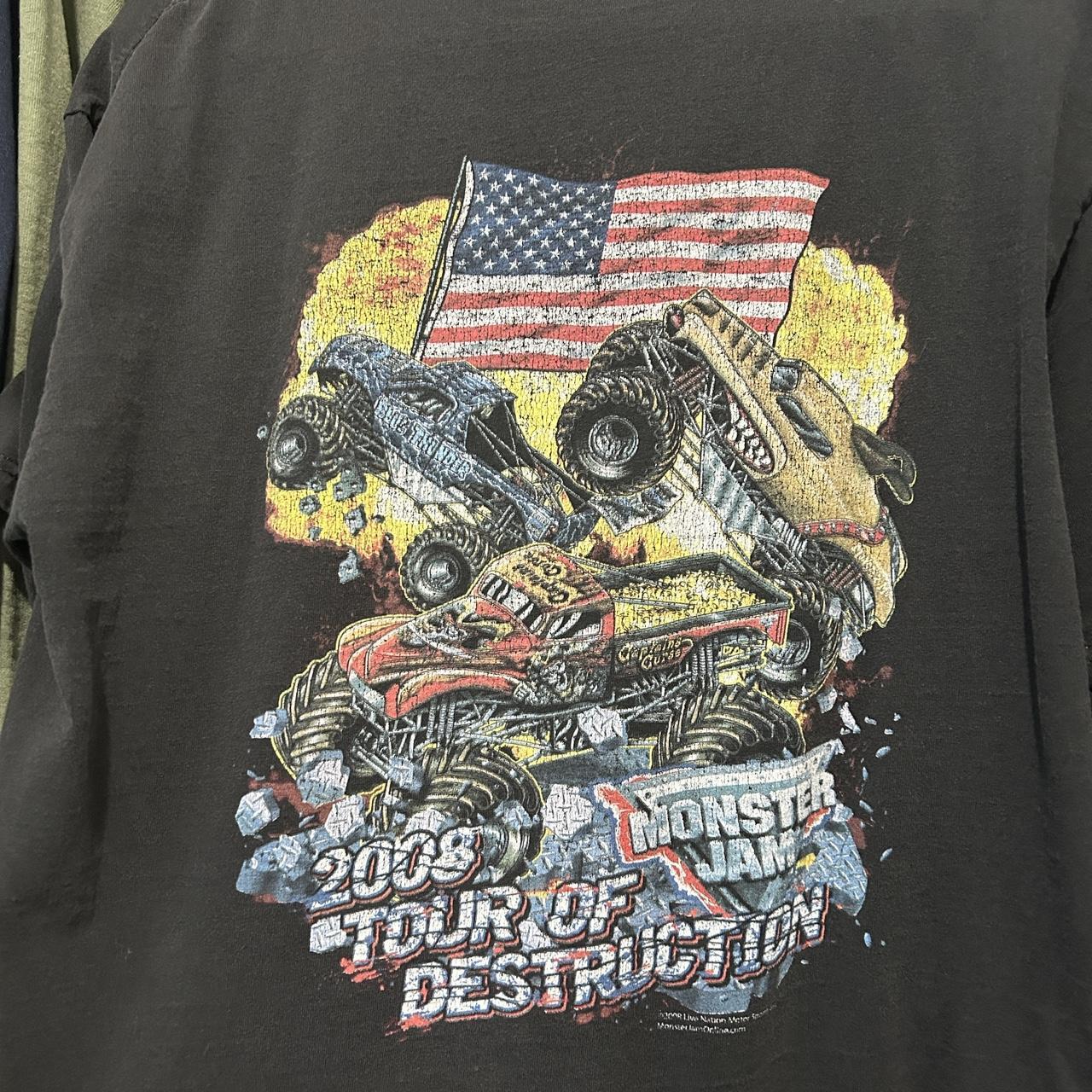 MONSTER JAM U.S. TOUR TEE SIZE L, FITS LIKE A M - Depop
