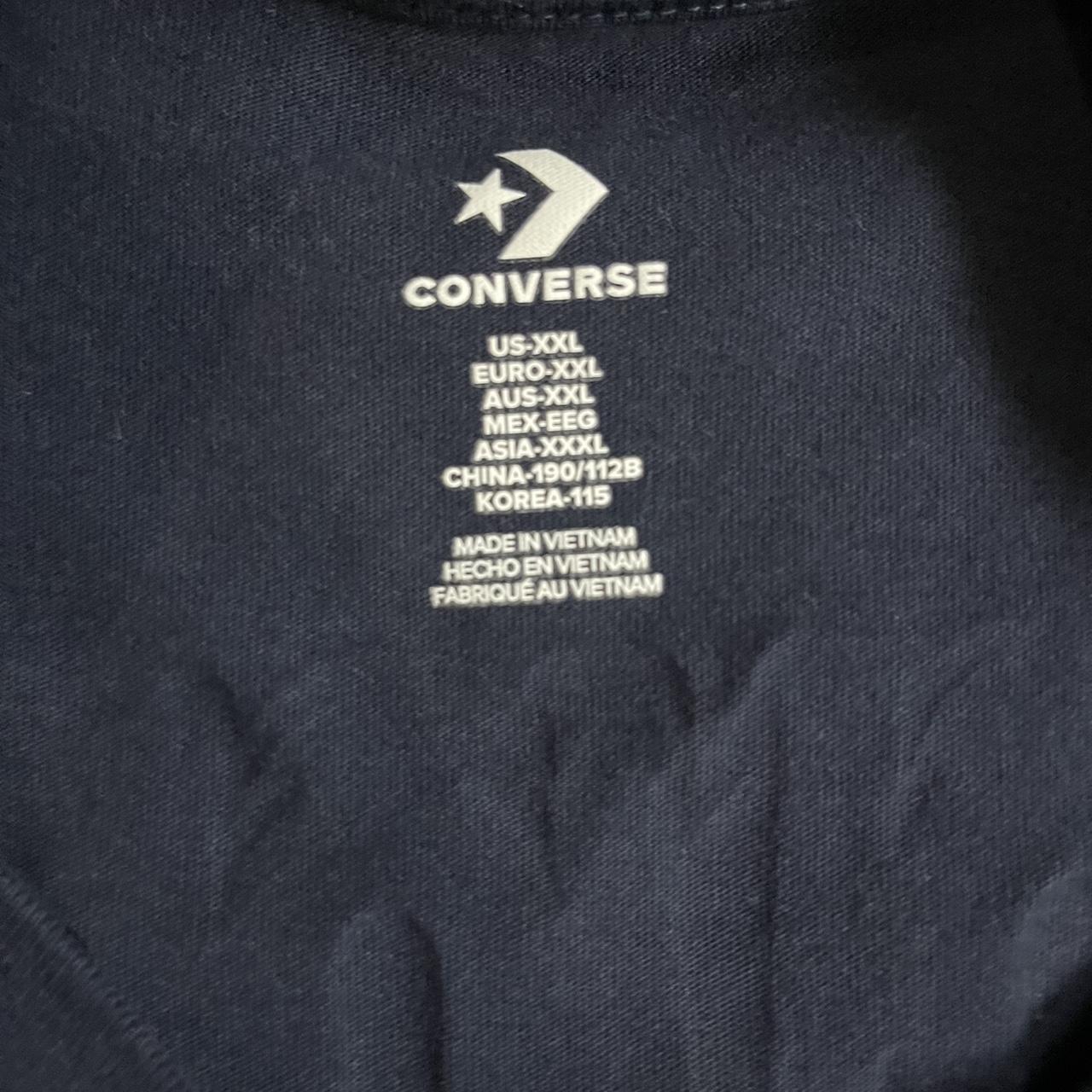 This navy blue Converse shirt is a XXL. 100% cotton. - Depop