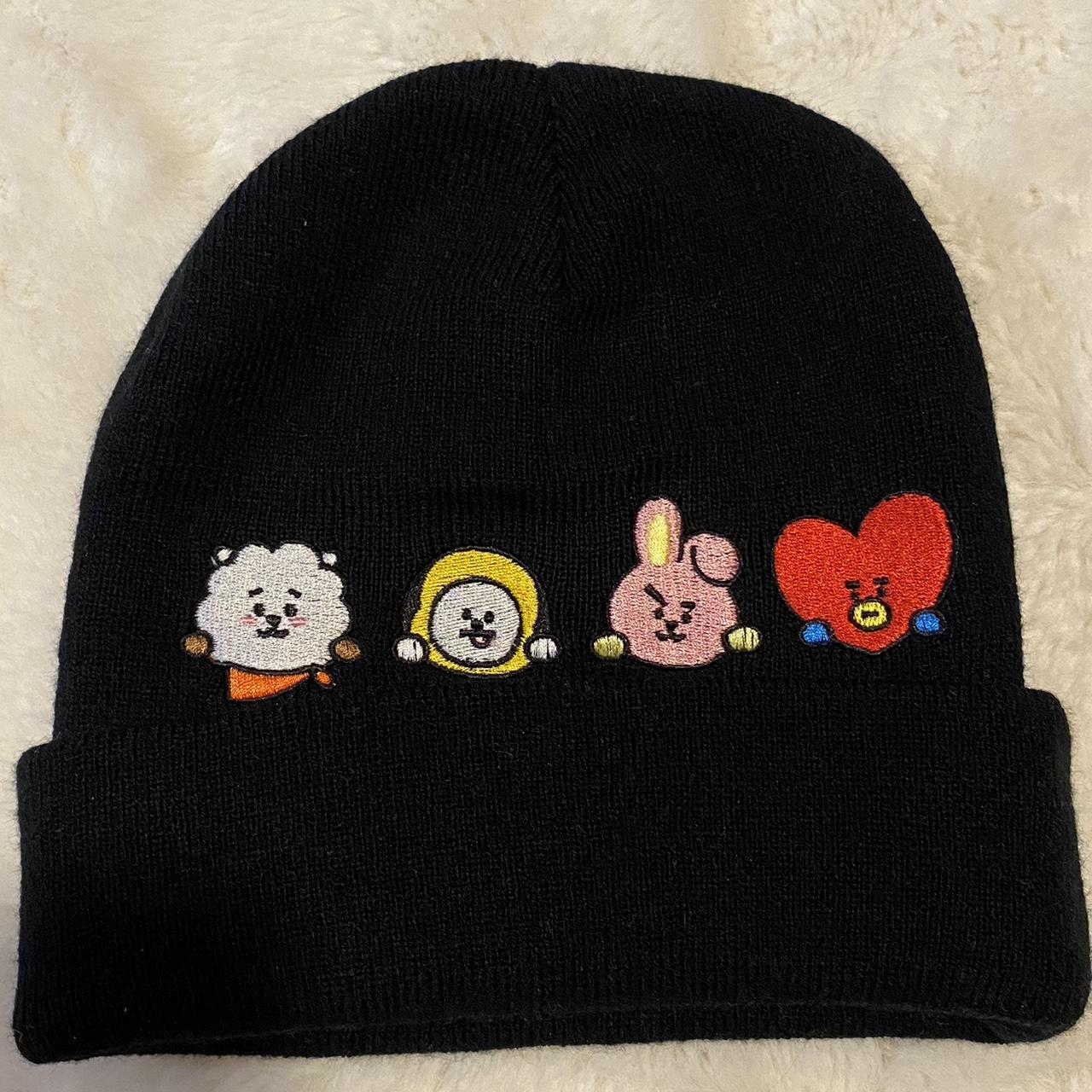 BT21 embroidered beanie - bts merch - worn once -... - Depop