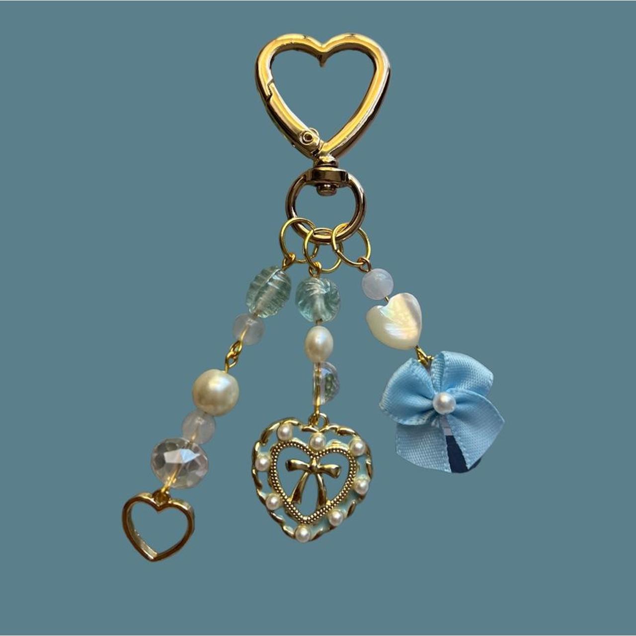 blue bow keychain 🎀⭐️ !!depop payments preferred!! -... - Depop