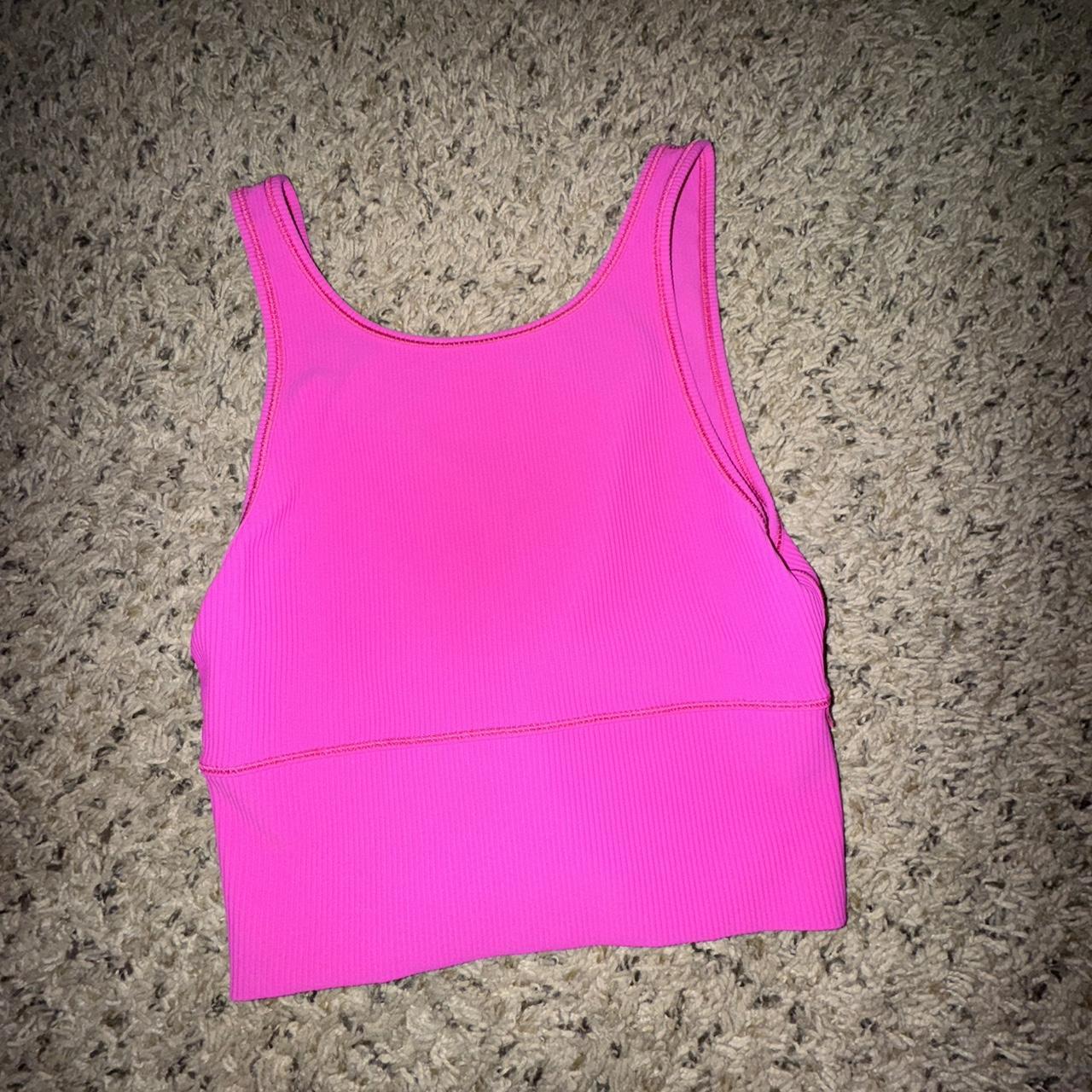 lululemon power pivot tank size 6 (fits like a size... | Depop