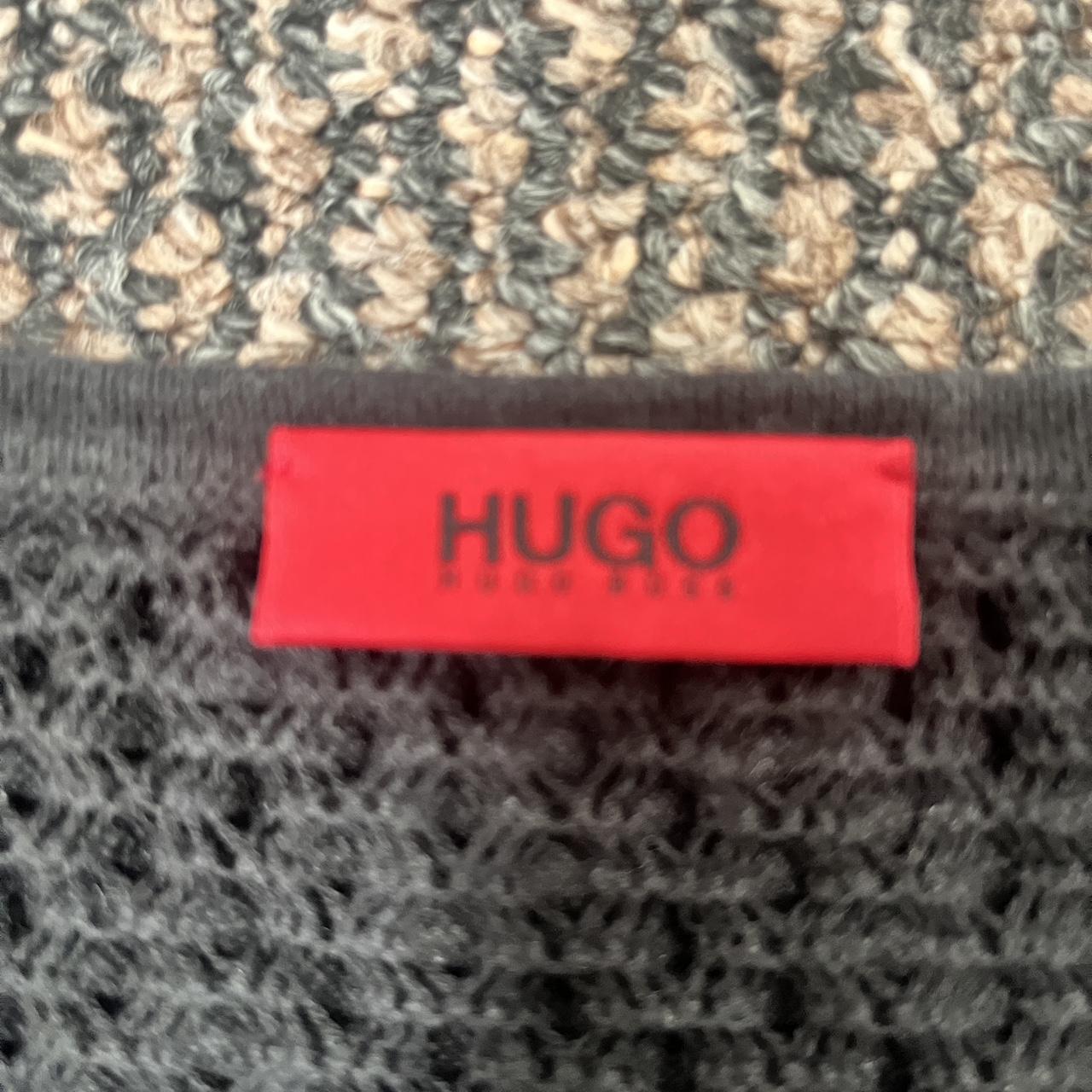 Small Hugo Boss black jumper. - Depop
