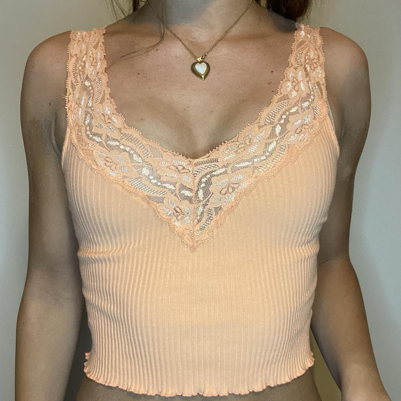 One Step Up Women's Orange Vest | Depop