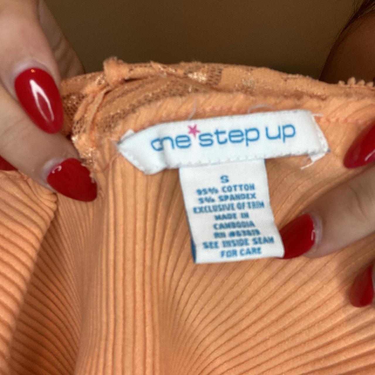 One Step Up Women's Orange Vest | Depop