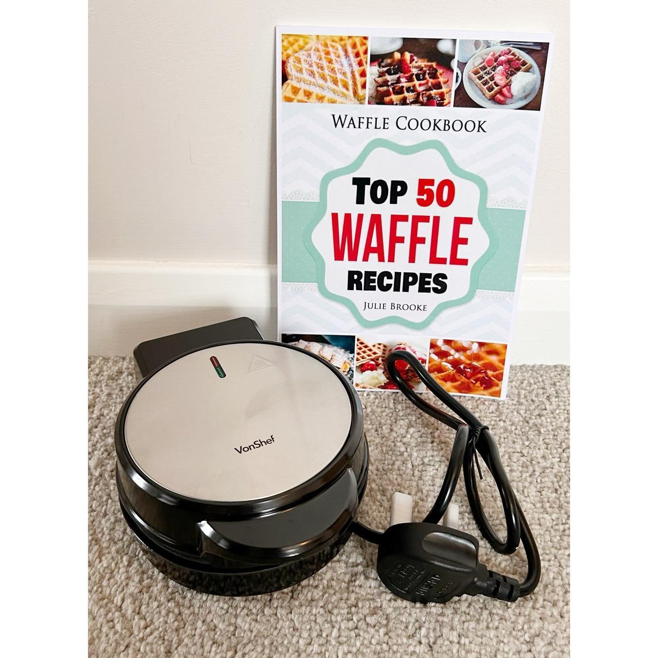 Single waffle maker and recipe book. Brand new in... - Depop