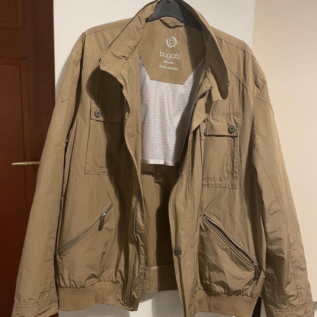 Bugatti Rain Jacket Windbreaker Size M Brown Relax... - Depop