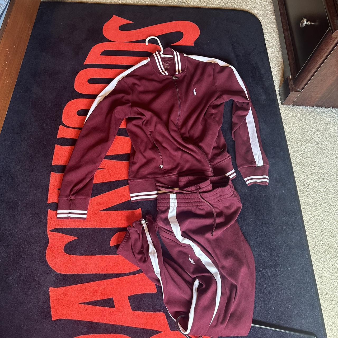 Polo sweat suit get both top and bottom both size... - Depop