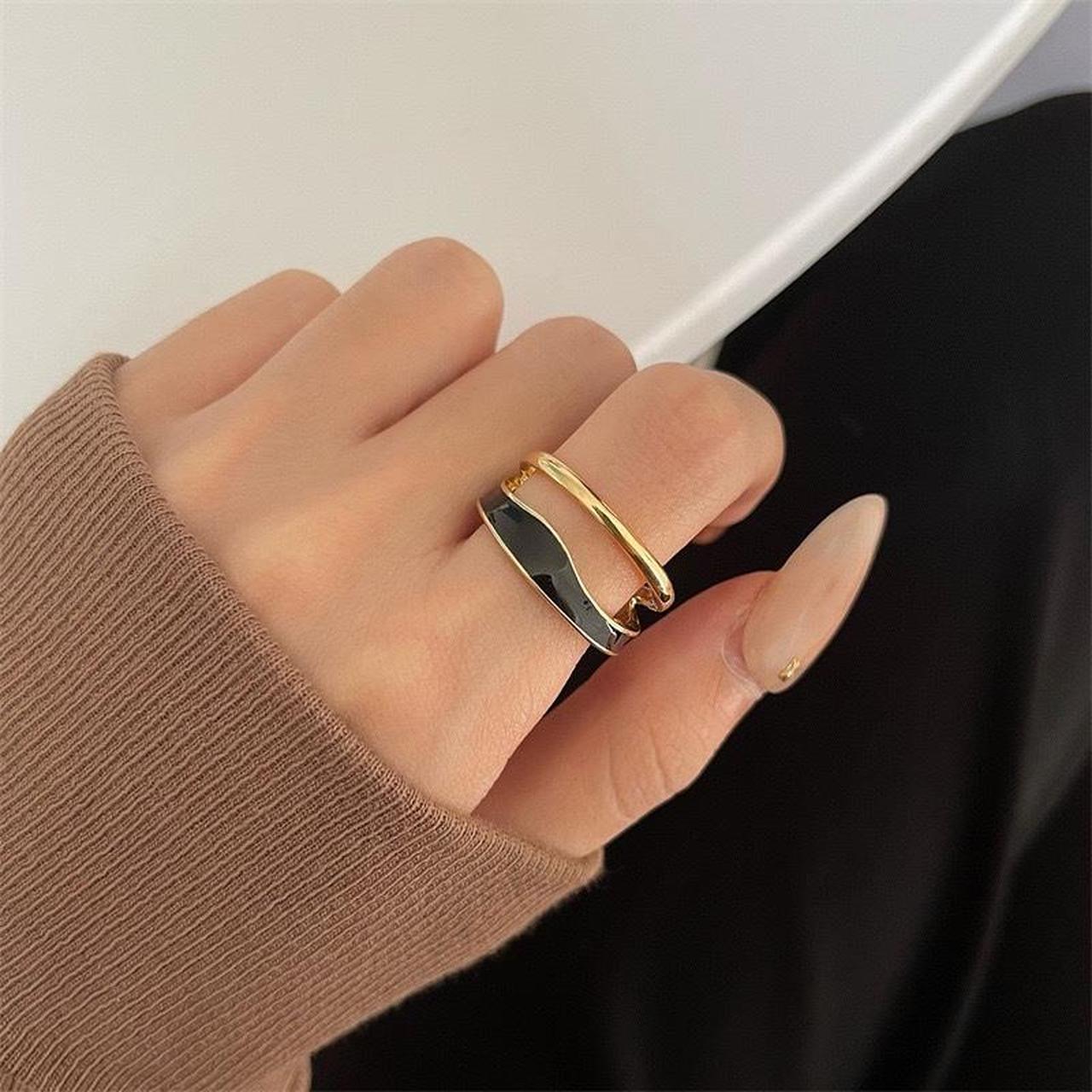 Geometric Open Ring Brand new Good Quality... - Depop