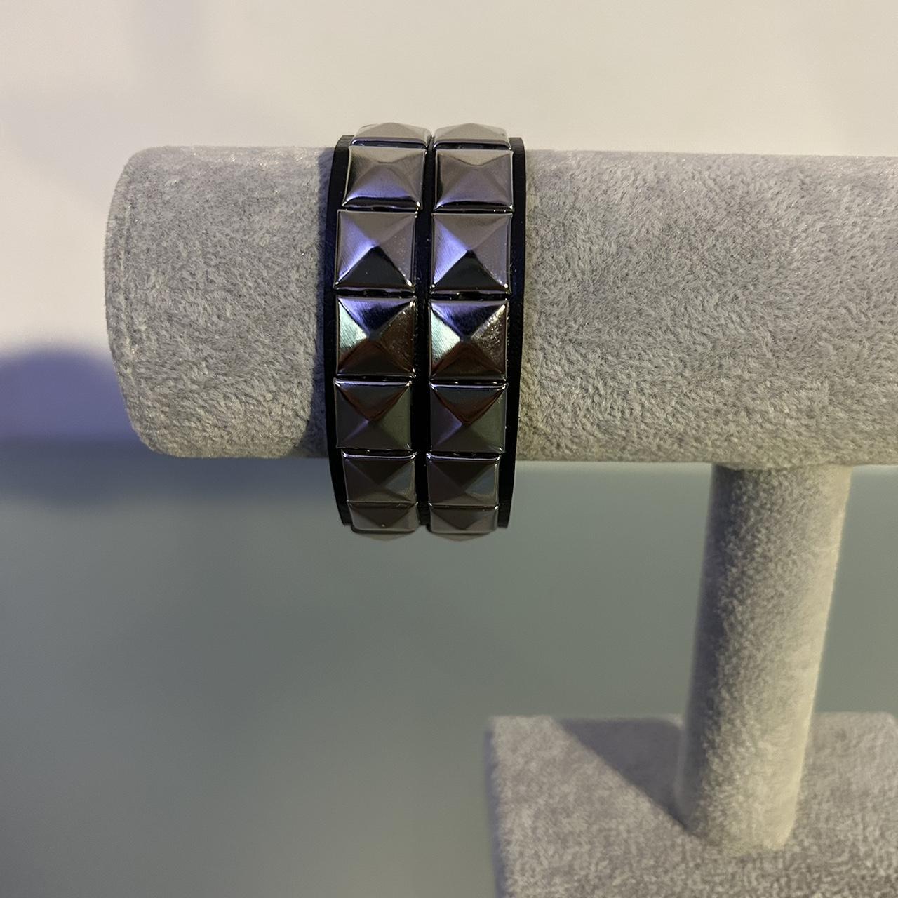 Double-Row Pyramid Studded Bracelet FREE SHIPPING... - Depop