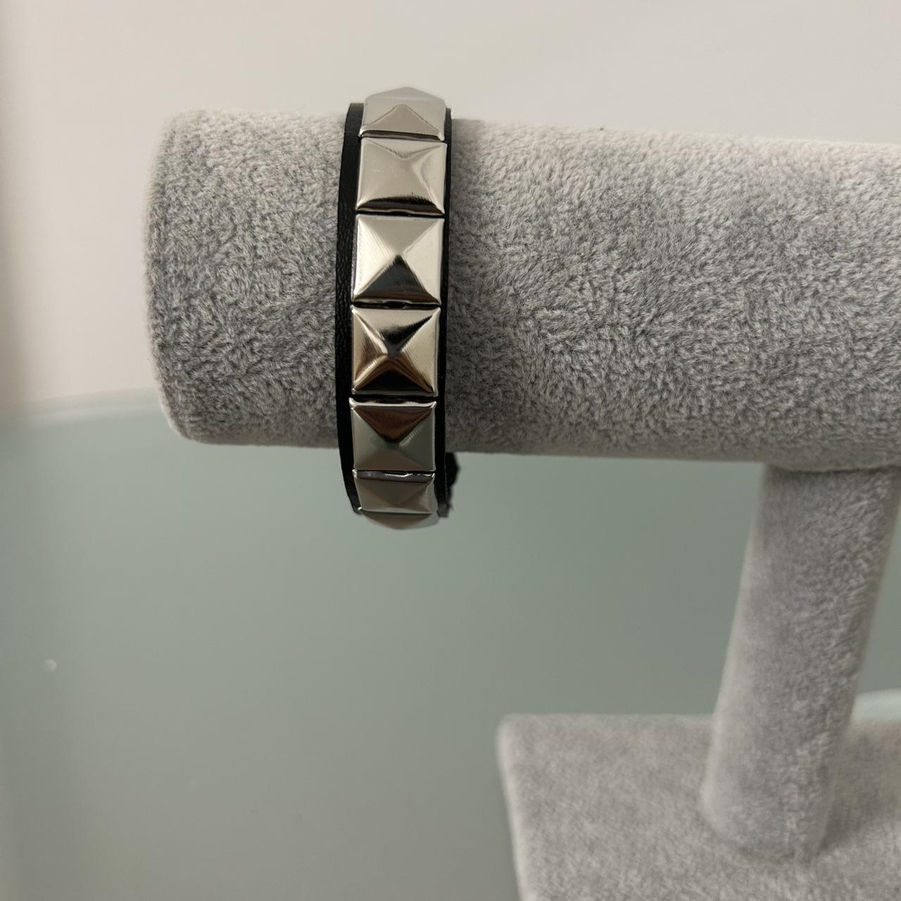 Single-Row Pyramid Studded Bracelet FREE SHIPPING... - Depop