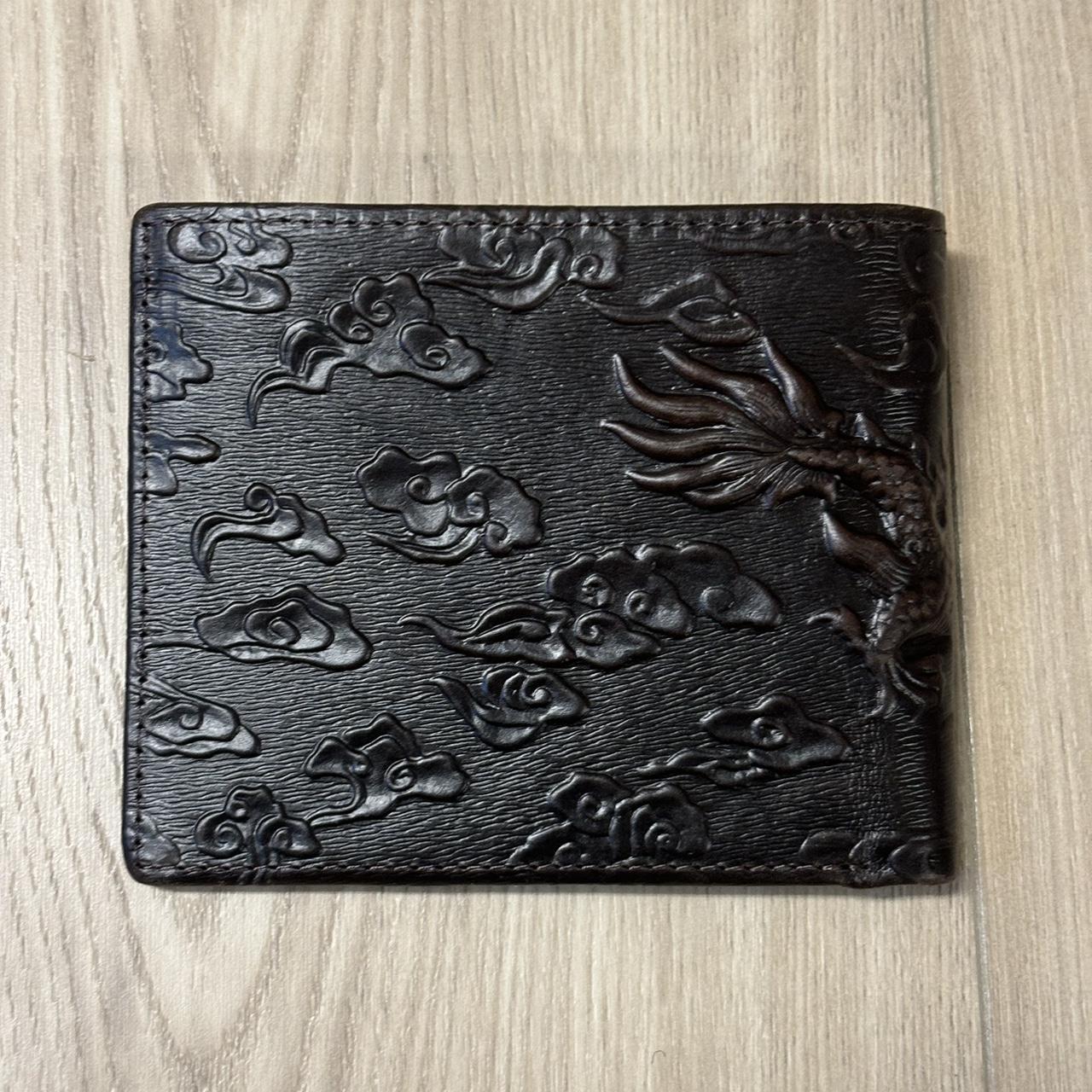 0499 - Embossed Dragon Wallet V2 Grunge/street... - Depop