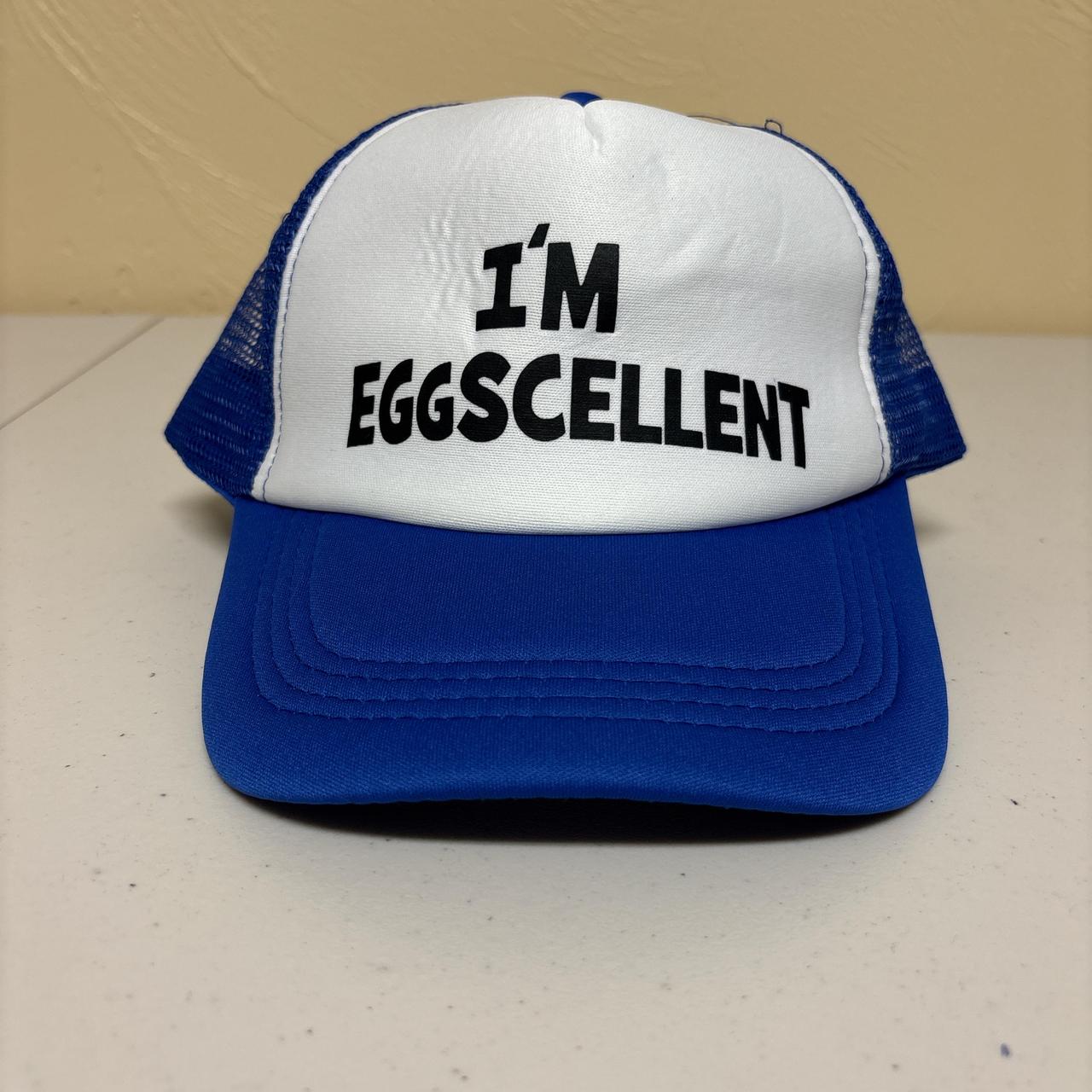 0574 - Regular Show Rigby Blue Trucker Hat I'm... - Depop