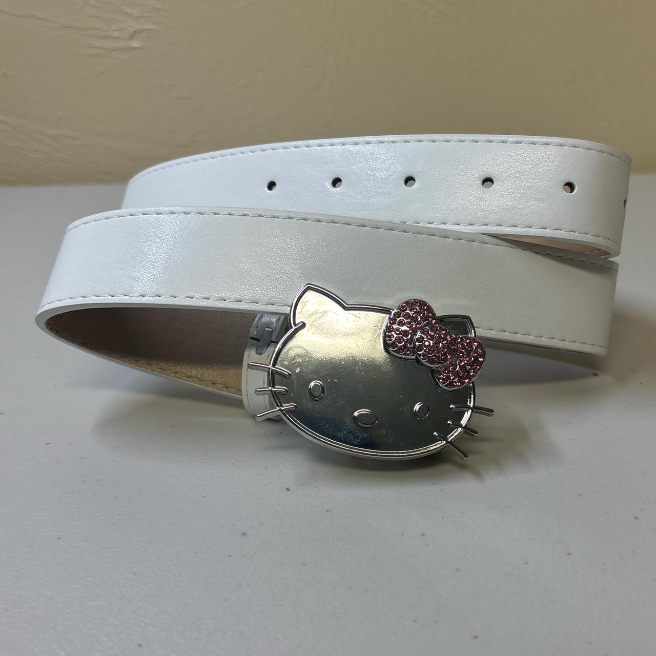 0617 - Rhinestone Hello Kitty Belt... | Depop