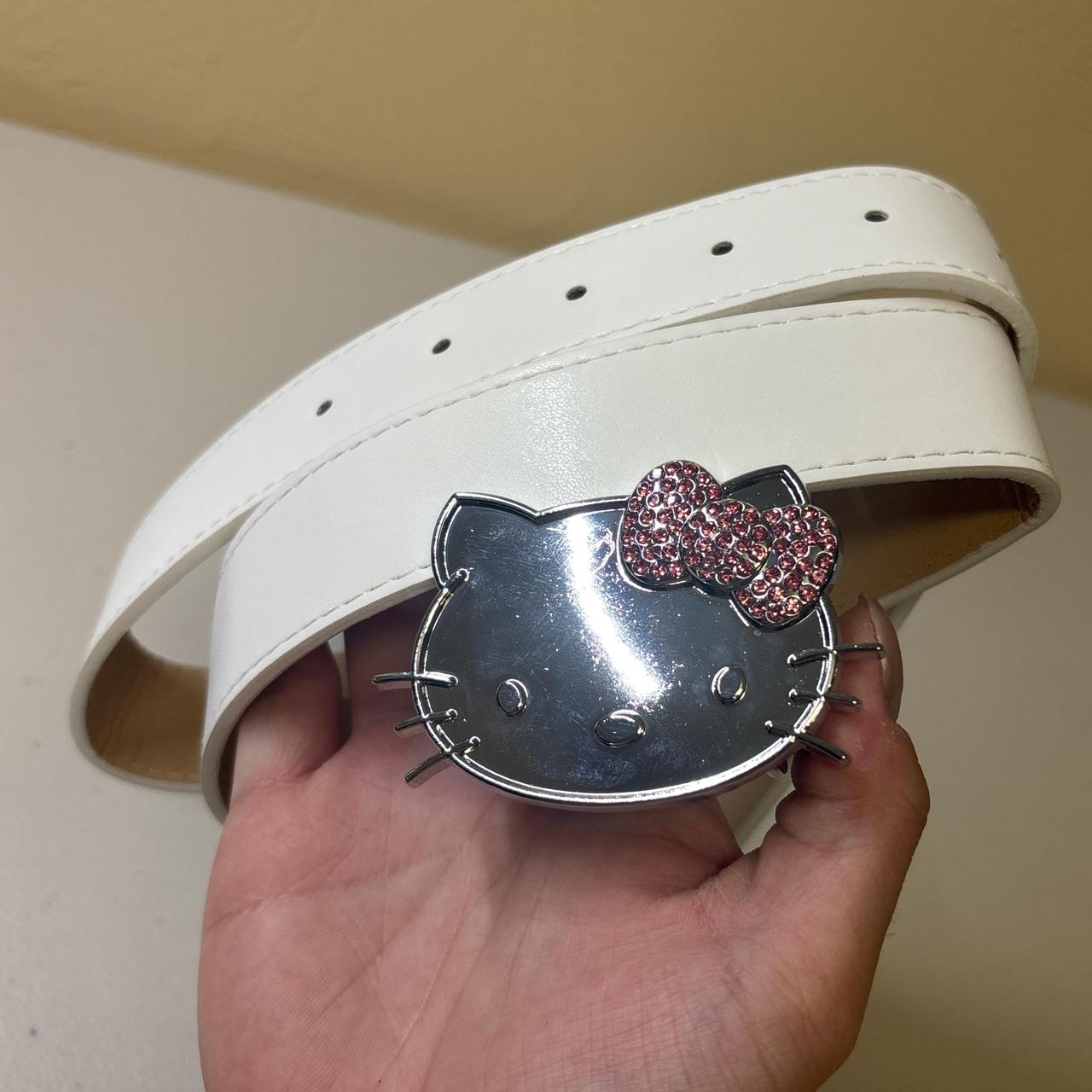 0617 - Rhinestone Hello Kitty Belt... | Depop