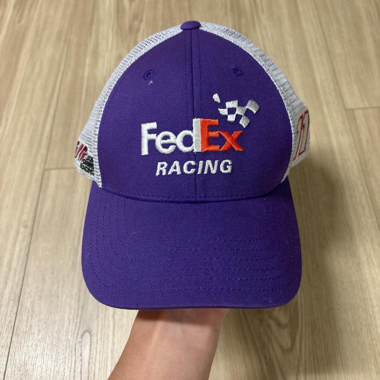 0533 - Fedex Racing Purple Trucker Hat Fedex,... - Depop