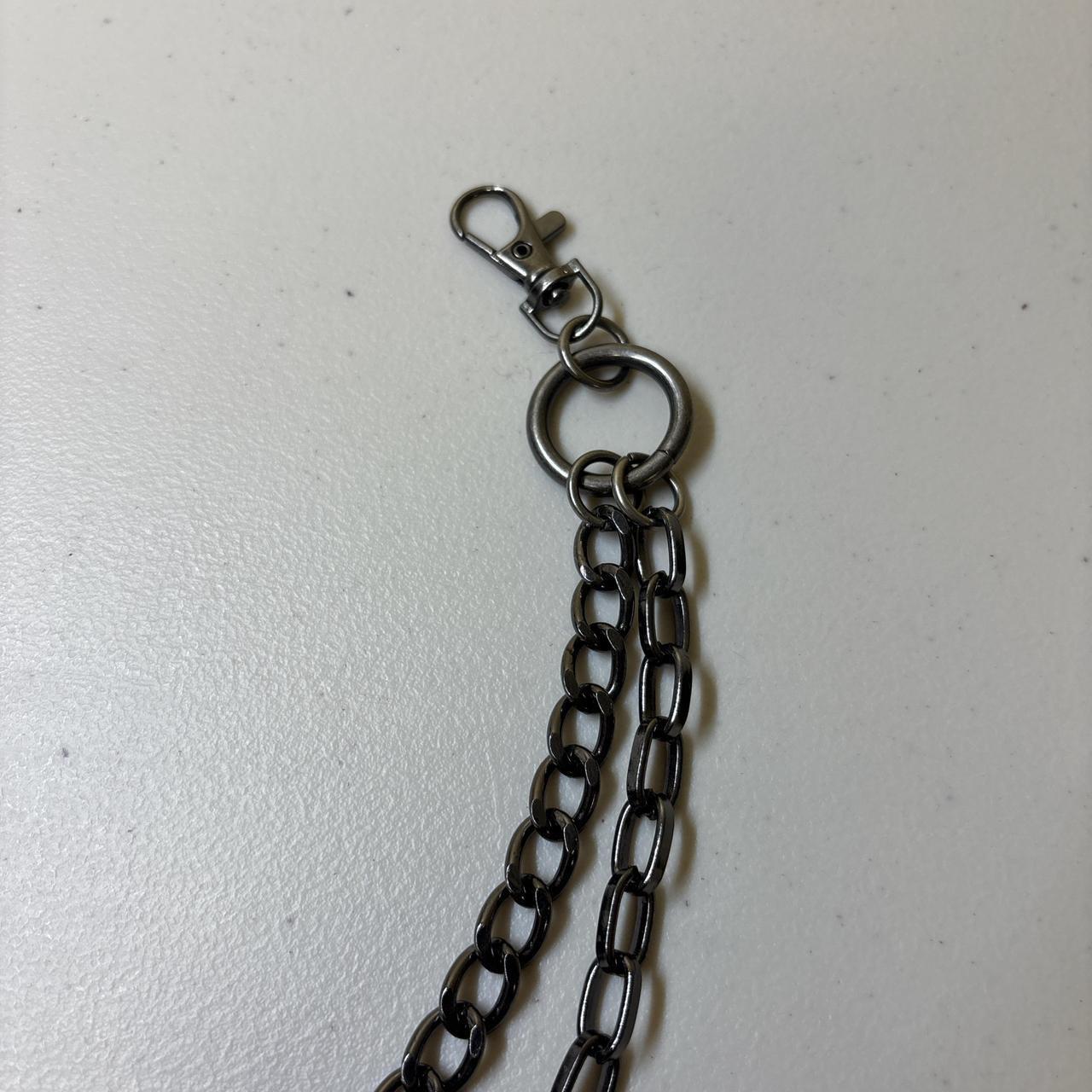 0657 - Spike Layered Dark Wallet Chain Emo/y2k... | Depop