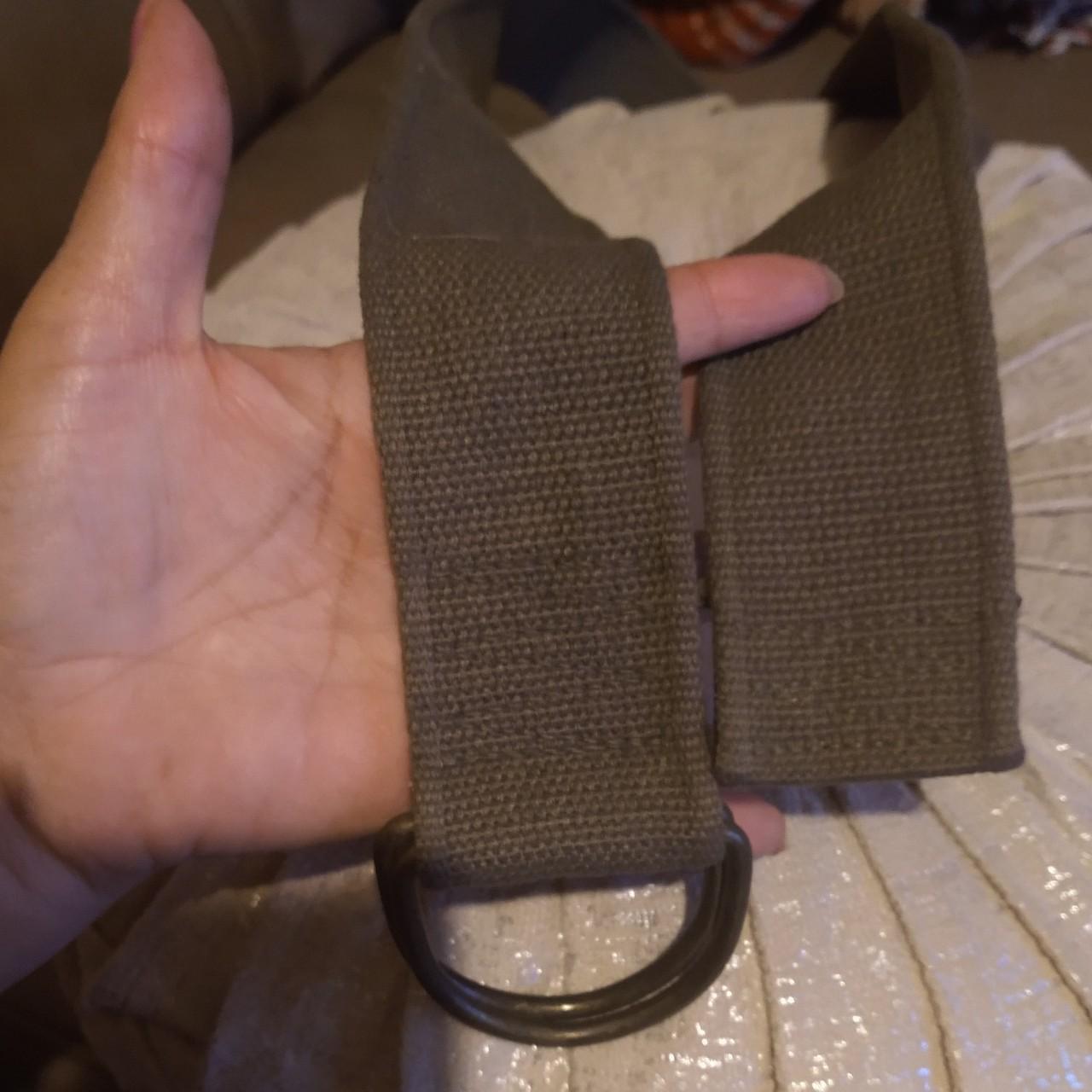 Military canvas double D ring buckle 40"long 2"wide - Depop