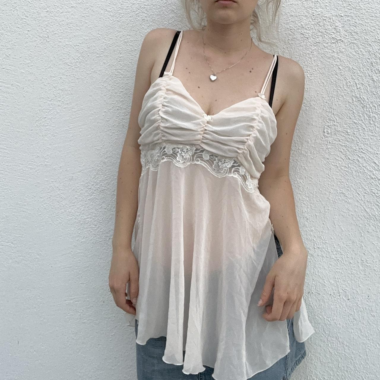 ʚ Dreamy Slip Top ɞ˚༻ Vintage lace slip... - Depop