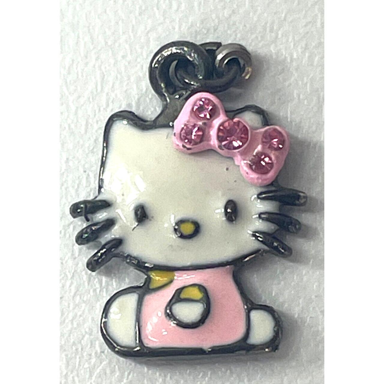 Vintage Hello Kitty Sanrio Cat Charm Pendant with... - Depop