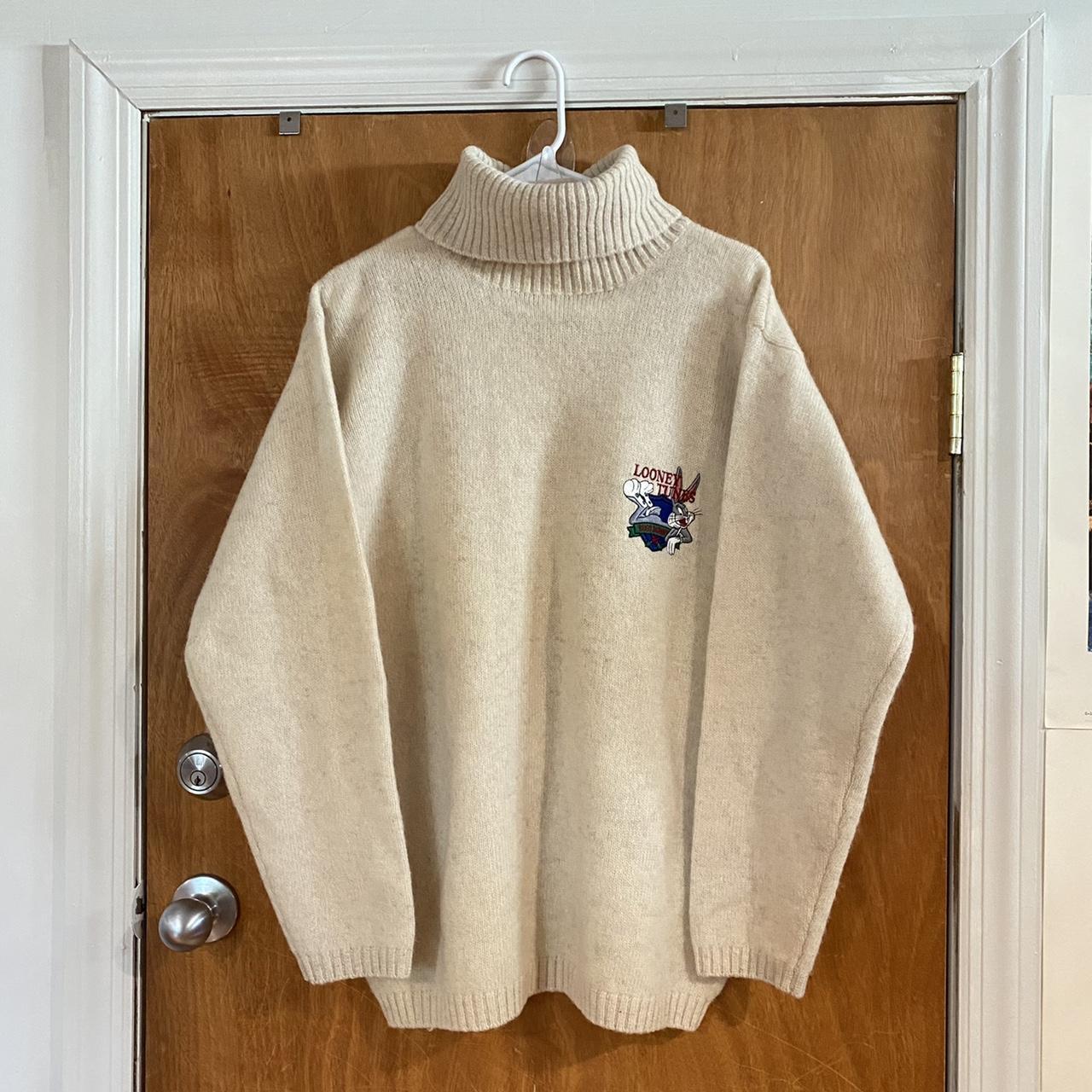 Vintage Looney Tunes Bugs Bunny Turtleneck Sz L... - Depop