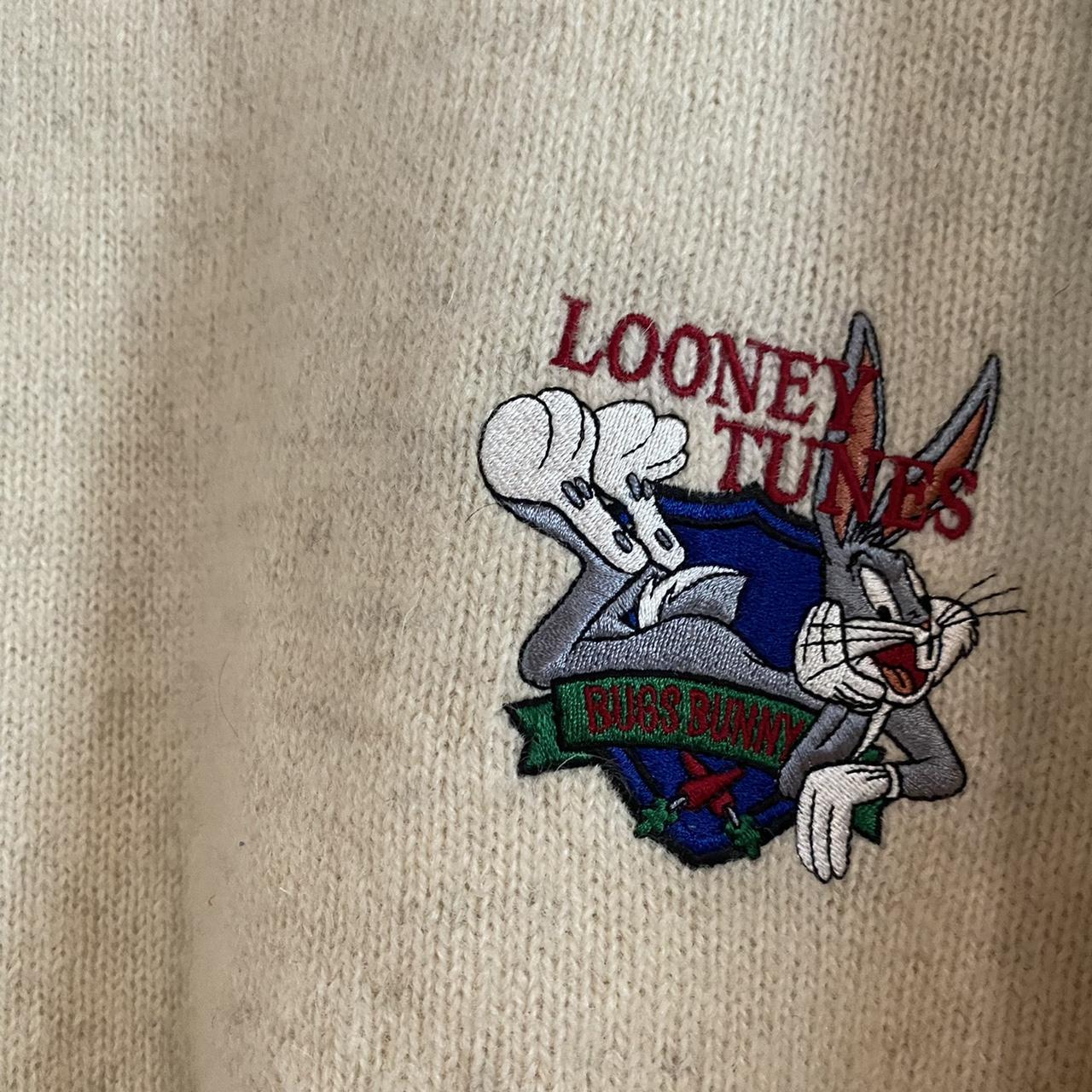 Vintage Looney Tunes Bugs Bunny Turtleneck Sz L... - Depop