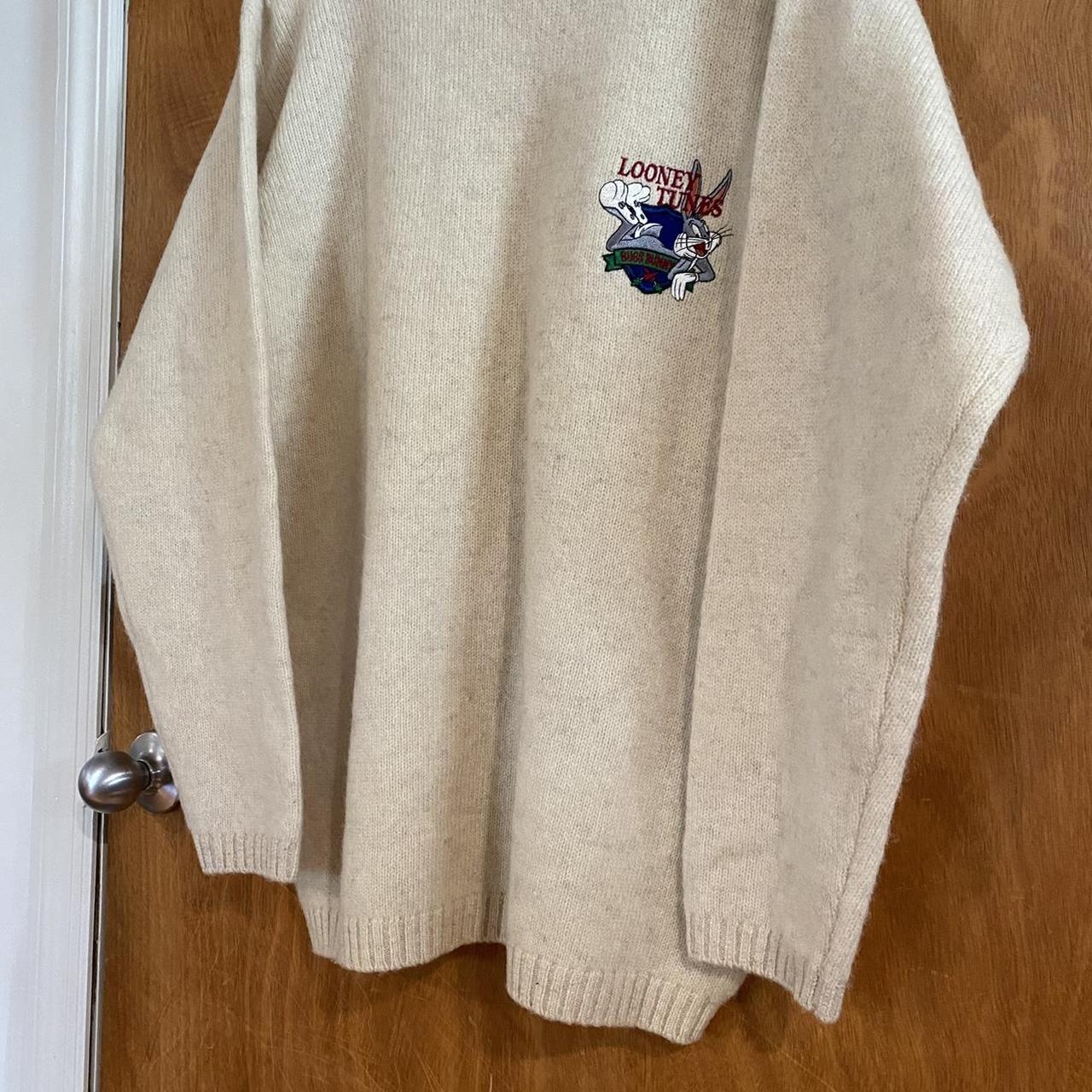 Vintage Looney Tunes Bugs Bunny Turtleneck Sz L... - Depop