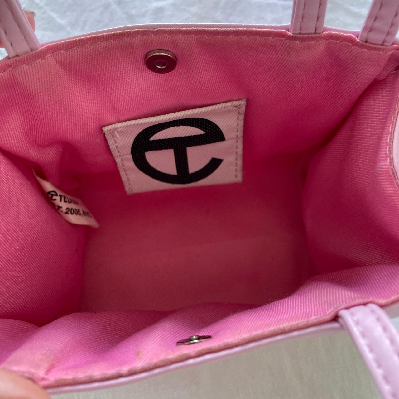 Bubblegum pink mini Telfar bag Good condition Some... - Depop