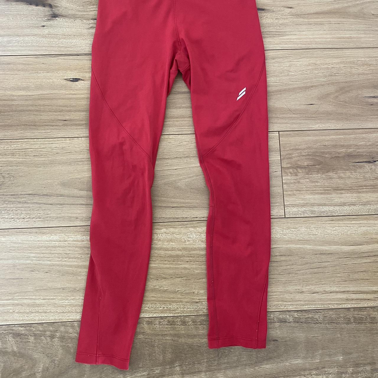 Do You Even Red Gym Leggings Grip around... - Depop