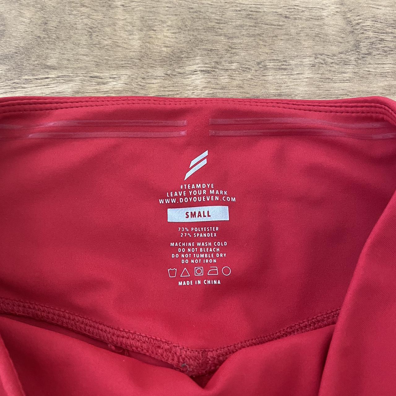 Do You Even Red Gym Leggings Grip around... - Depop