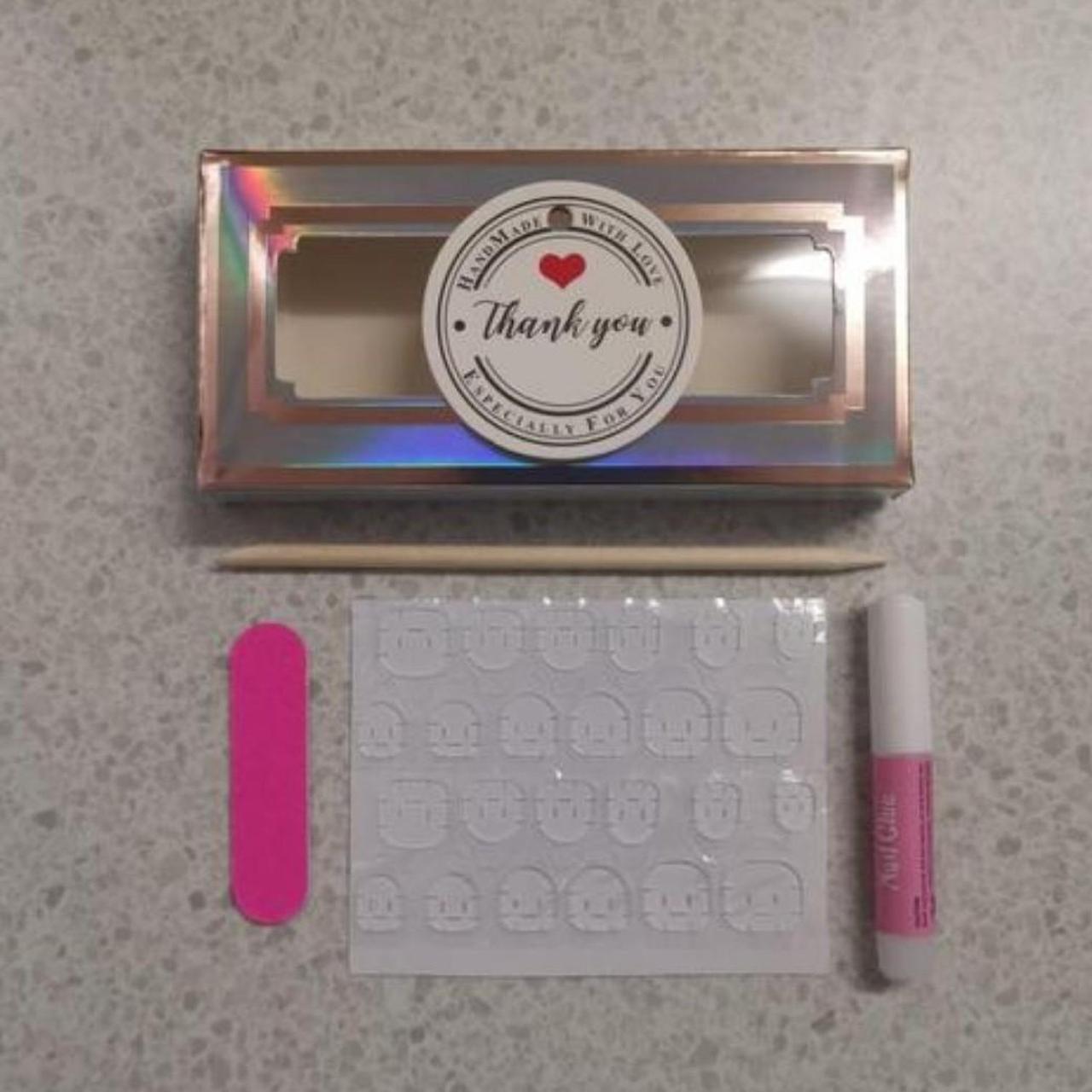 Nails Inc. White and Green Nails | Depop