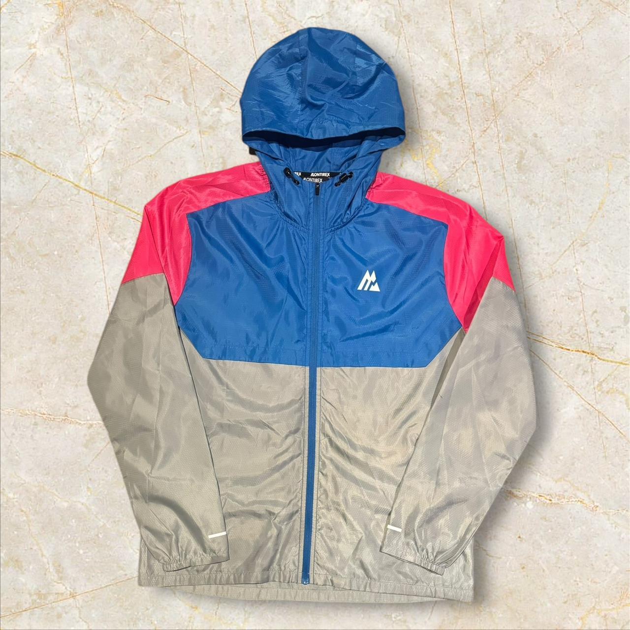 Mens Silver & Blue Montirex Lightweight Hooded... - Depop